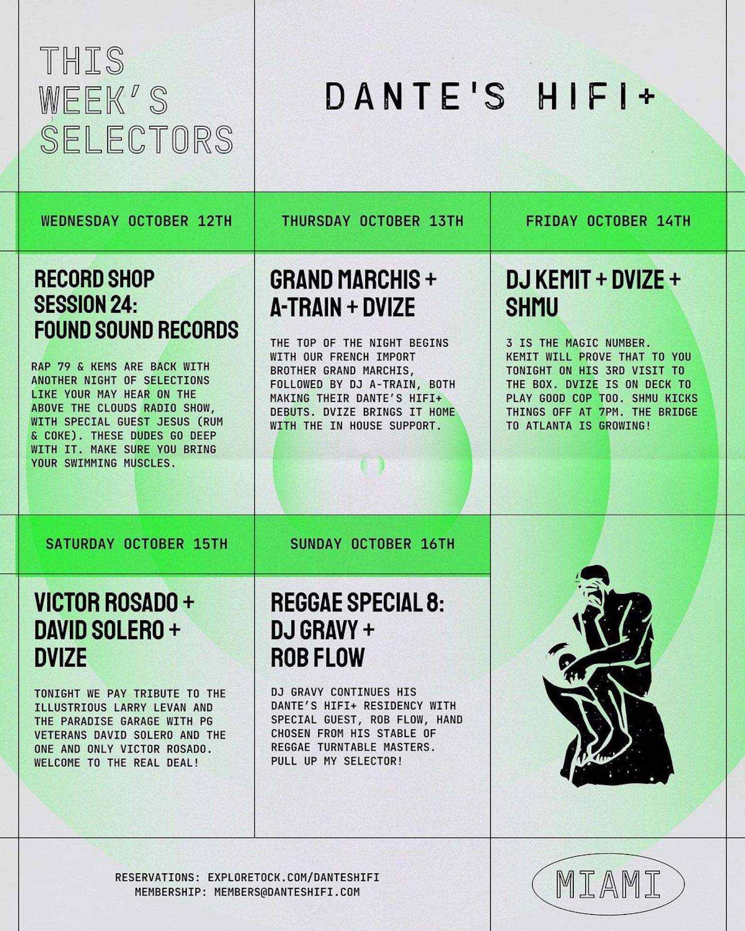 DJ Kemit + Dvize + Shmu at Dante's HiFi, Miami