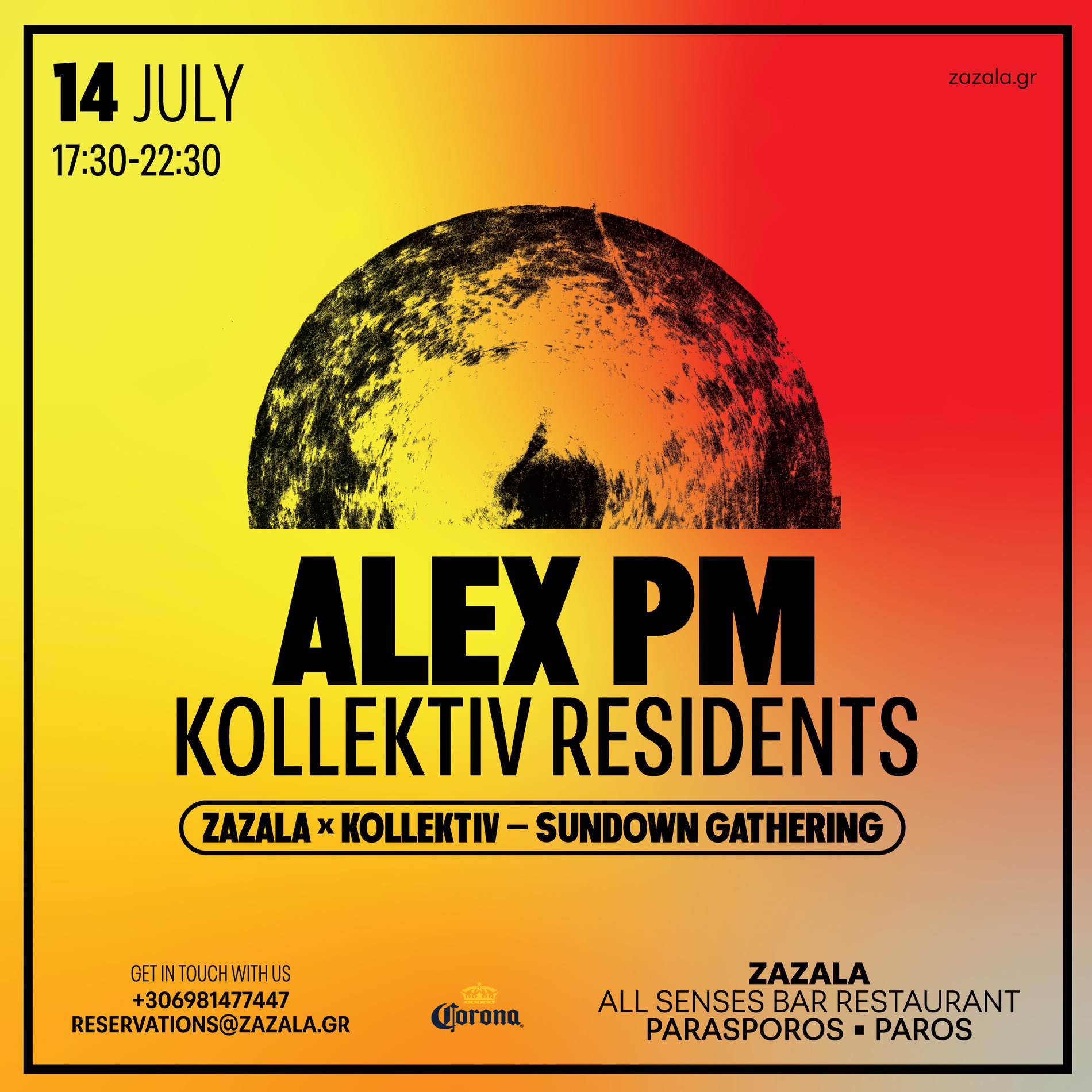 Sundown Gathering with ALEX PM & KOLLEKTIV RESIDENTS at Zazala Beach Bar, Greece