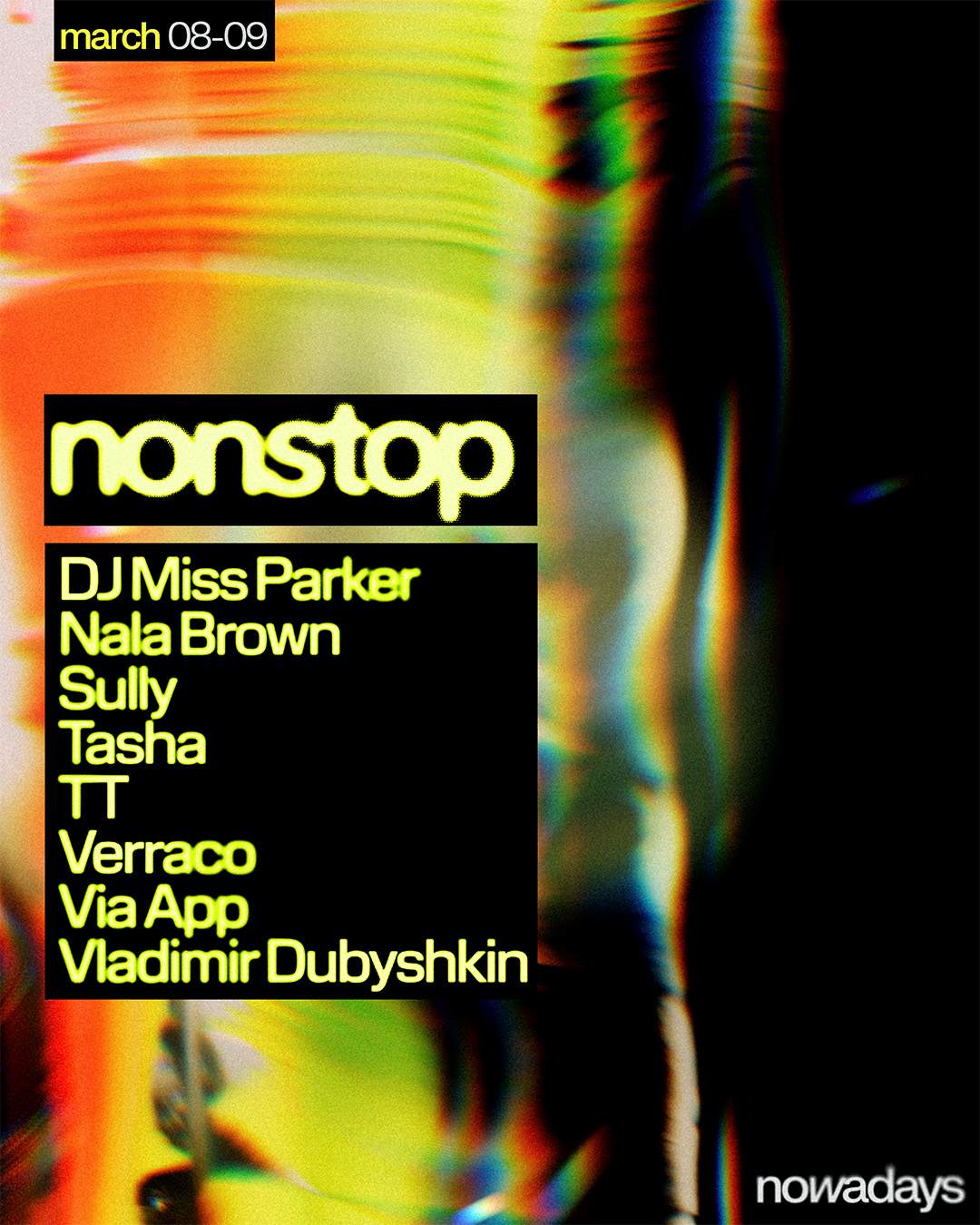 Nonstop: DJ Miss Parker, Nala Brown, Sully, Tasha, TT, Verraco, Via App ...