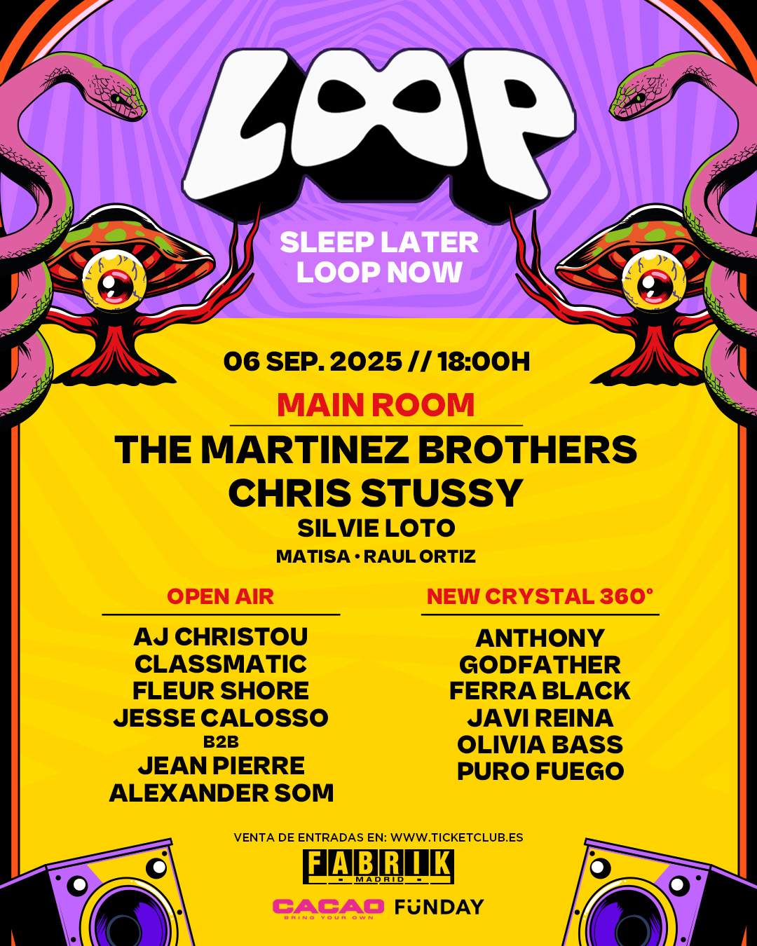 Solomun and LOOP (with The Martinez Brothers & Chris Stussy) - OPENING SEASON at Fabrik, Madrid