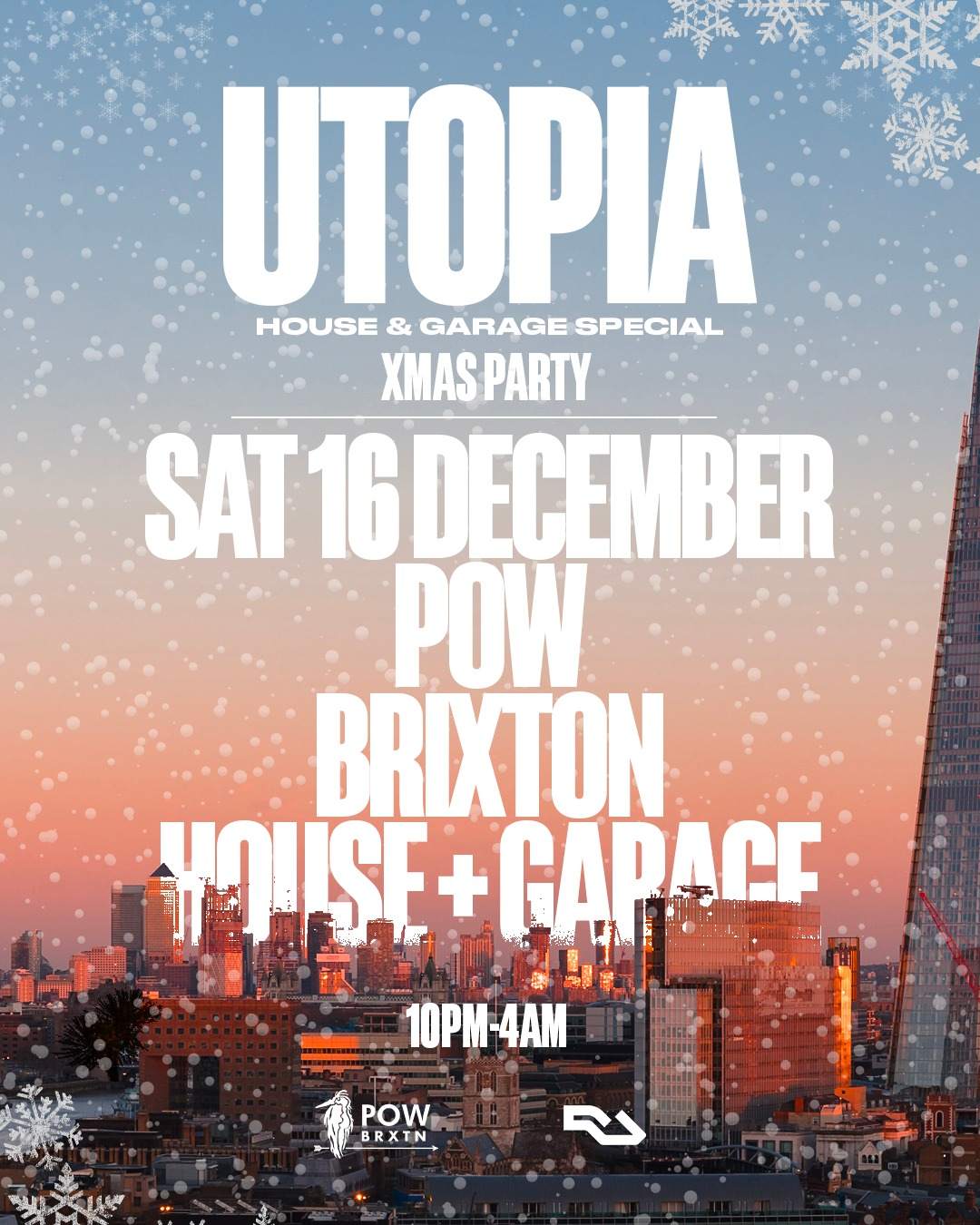 UTOPIA: Free Xmas Party at The Prince of Wales, London