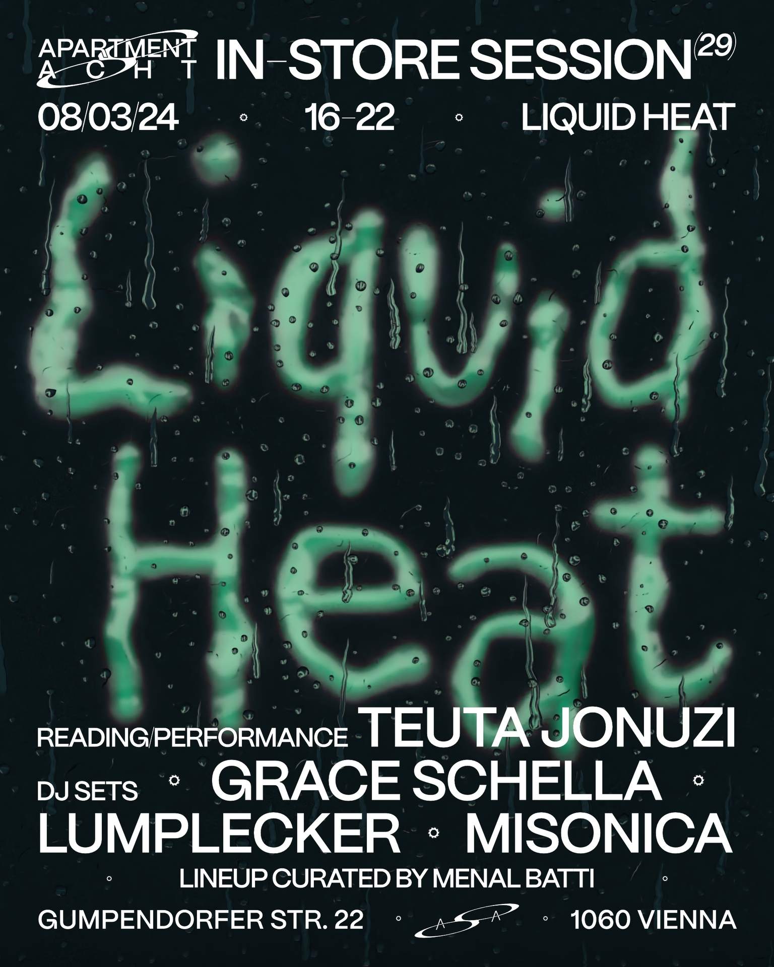 Liquid Heat Apartment Acht In-Store Session at Apartment Acht, Vienna