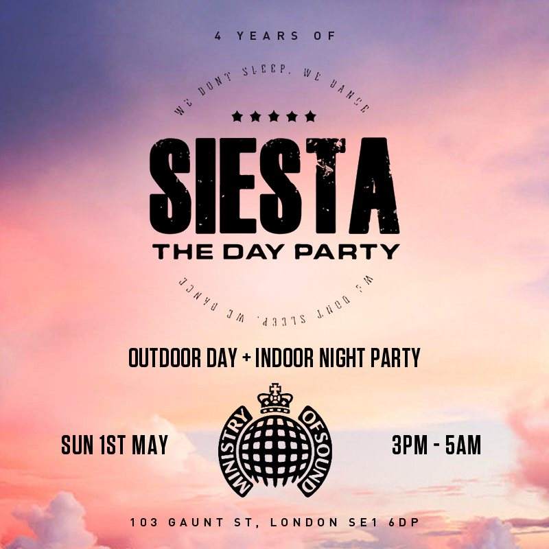 Siesta Outdoor Summer Series - Day & Night w German Brigante, Martin Ikin, Jey Kurmis at ...