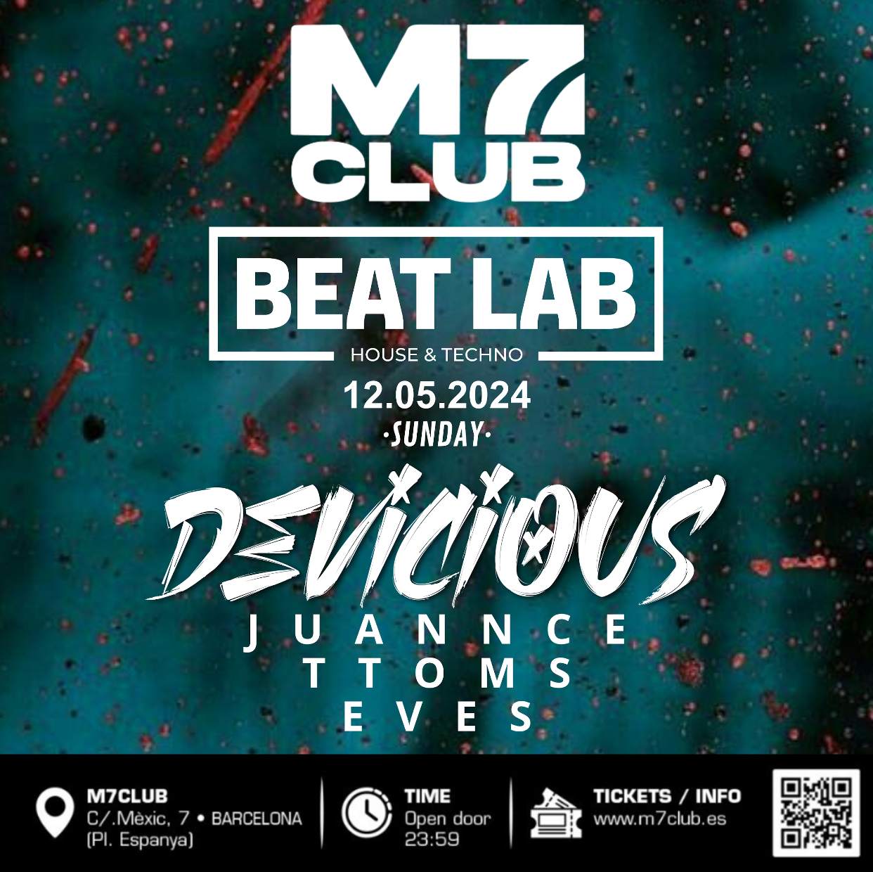 BEAT LAB [Devicious, Juannce, Ttoms & Eves] at M7 Club, Barcelona