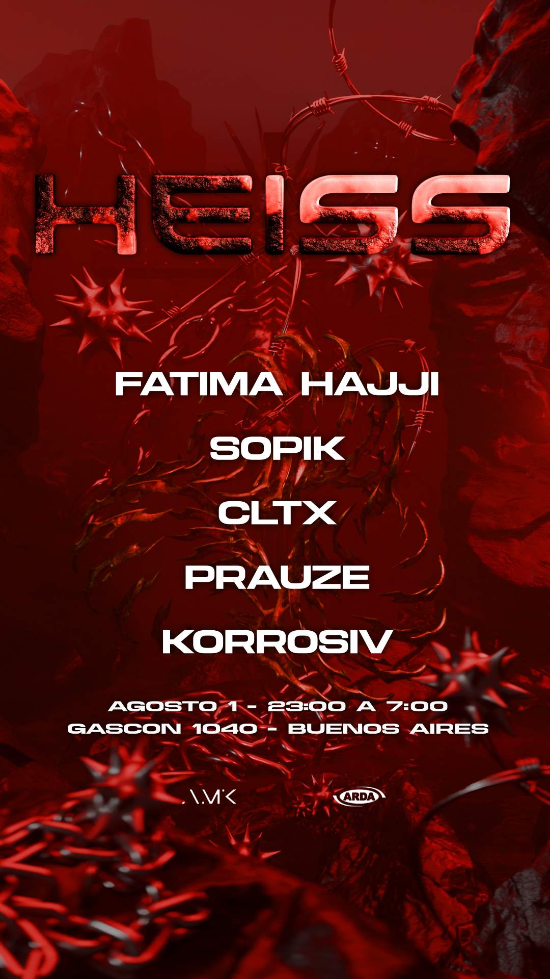 HEISS TECHNO / Fatima Hajji / Sopik / CLTX / Prauze / KORROSIV at ...