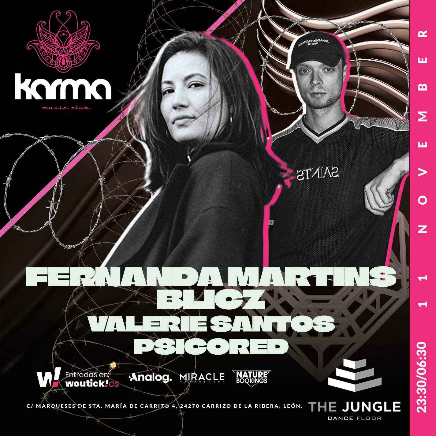 KARMA presents Fernanda Martins & Blicz at The Jungle Dance Floor, Nord