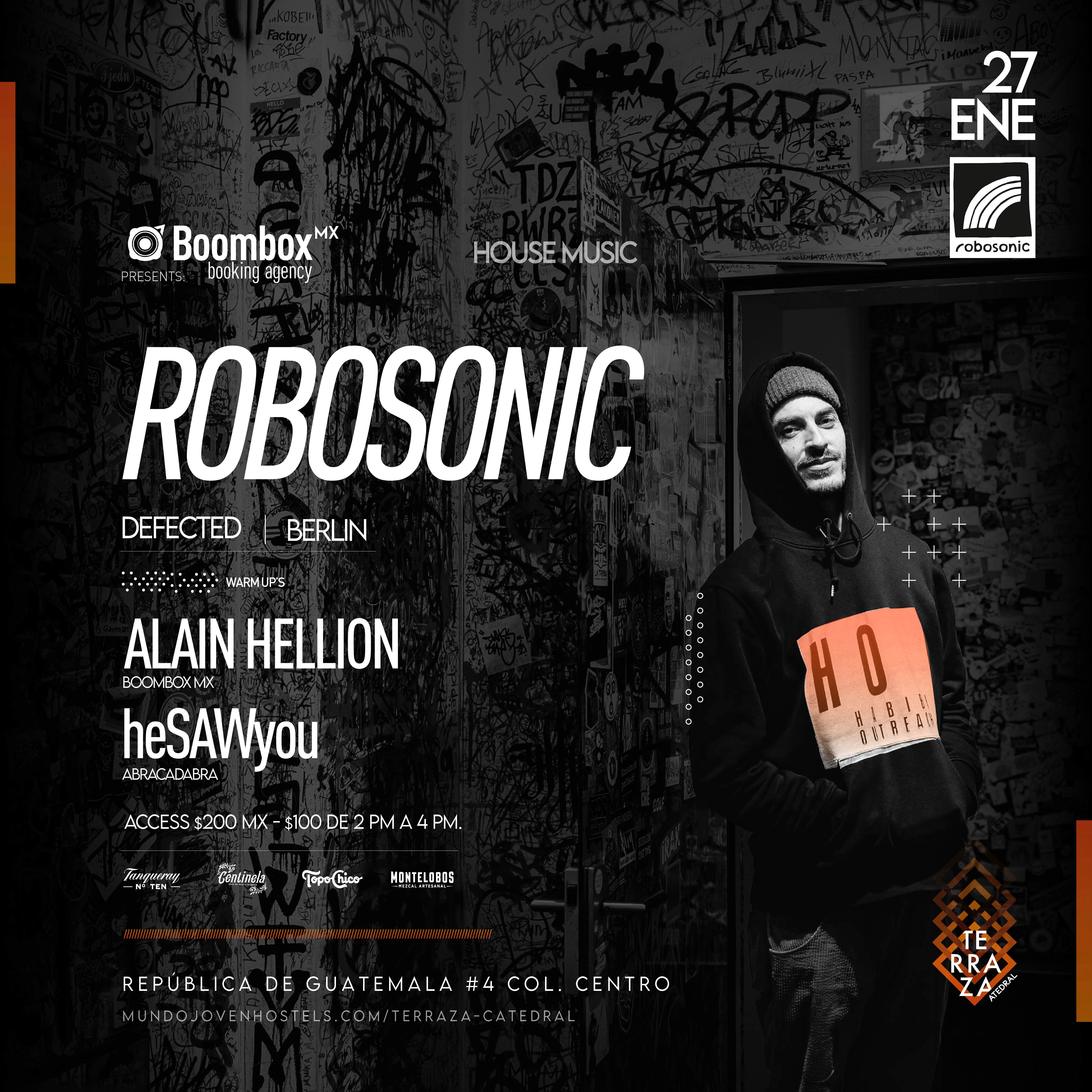 Robosonic (Berlin) + Alain Hellion + heSAWyou en Terraza Catedral ...