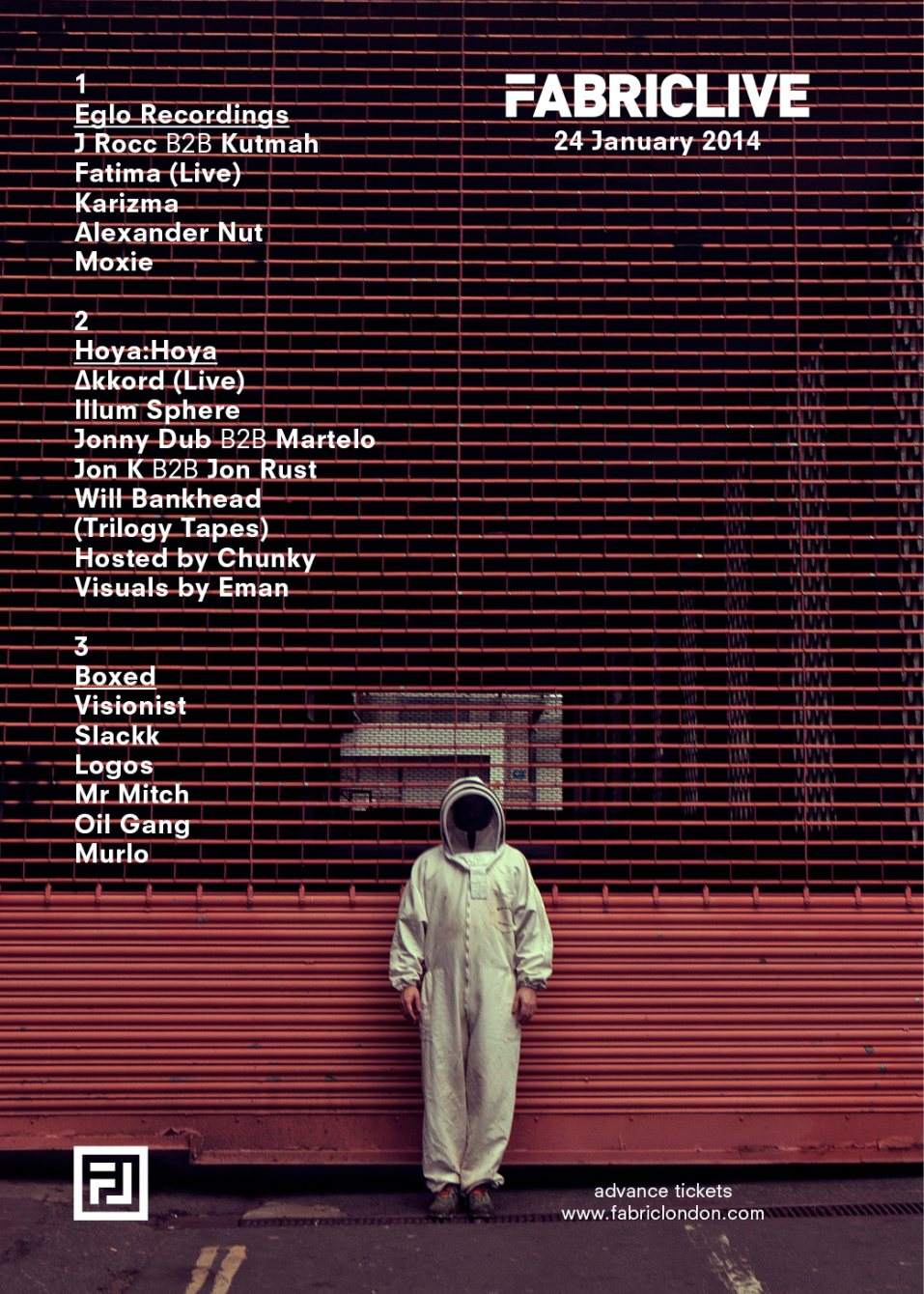 Fabriclive: Eglo Records, Hoya:Hoya & Boxed em fabric, London