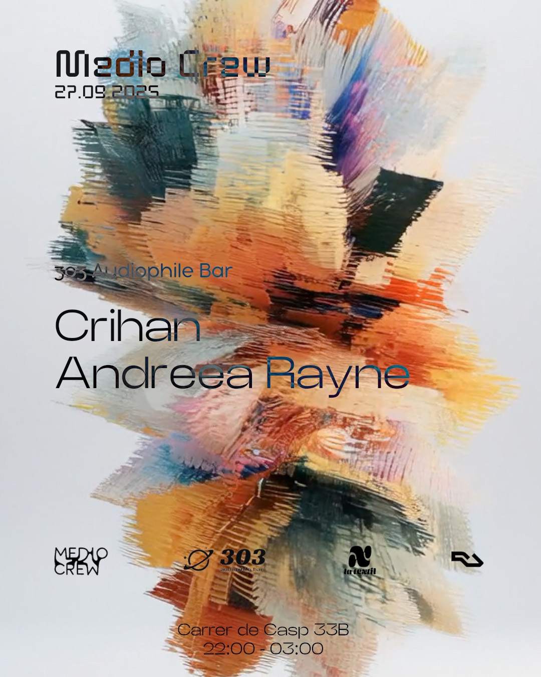 Medio Crew presents Crihan at 303 at 303 Audiophile Bar, Barcelona ...