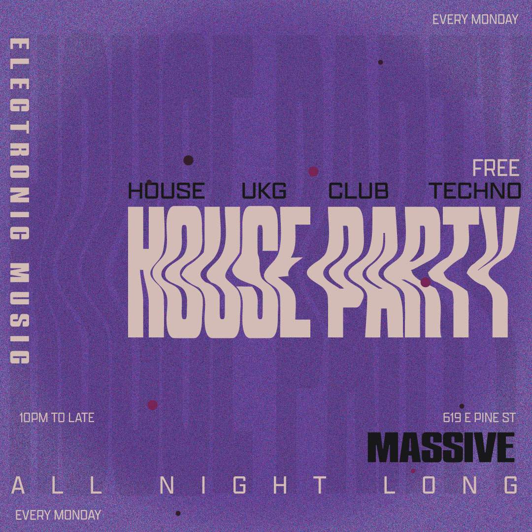 Free Mondays - House & Techno at Massive, Seattle