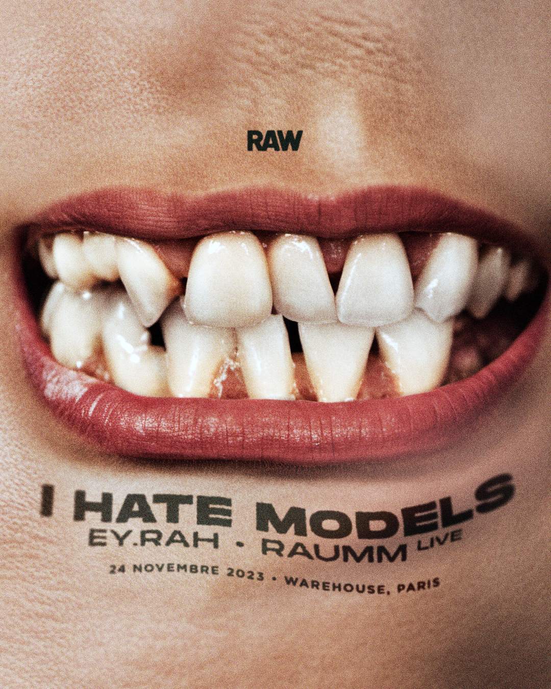 RAW warehouse • I Hate Models, Ey.rah, RAUMM (live) at TBA - Secret ...