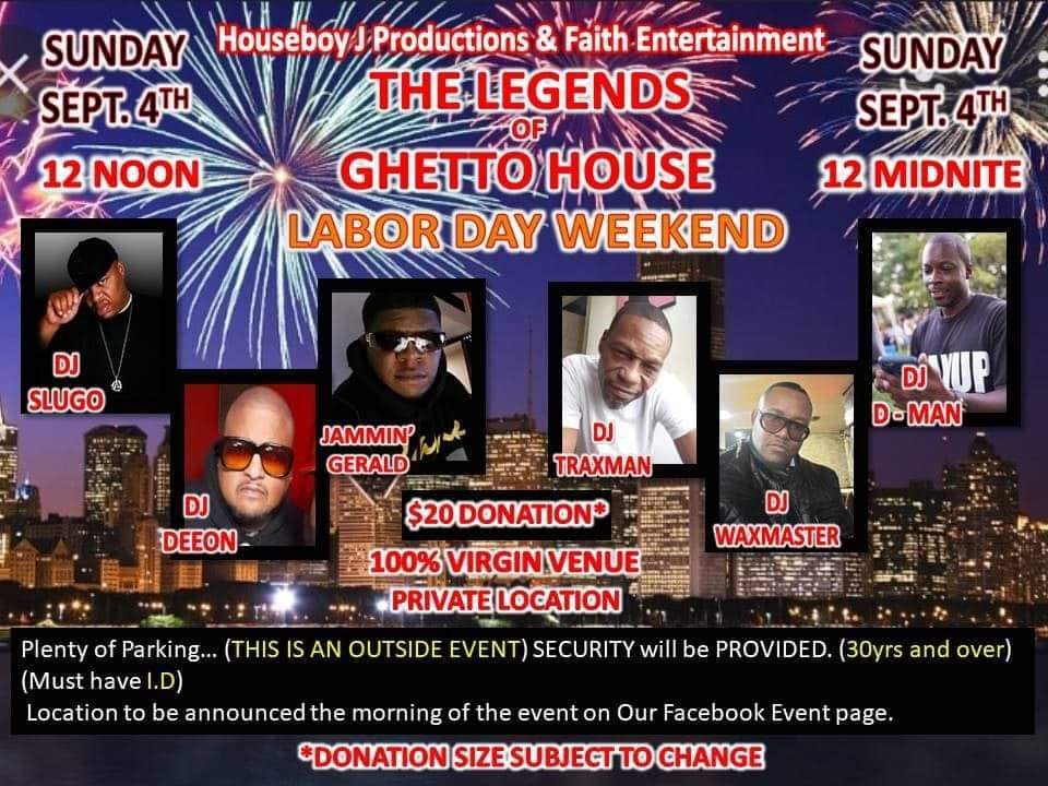 GHETTO HOUSE REUNION (LEGENDS OF GHETTO HOUSE) at TBA, Chicago