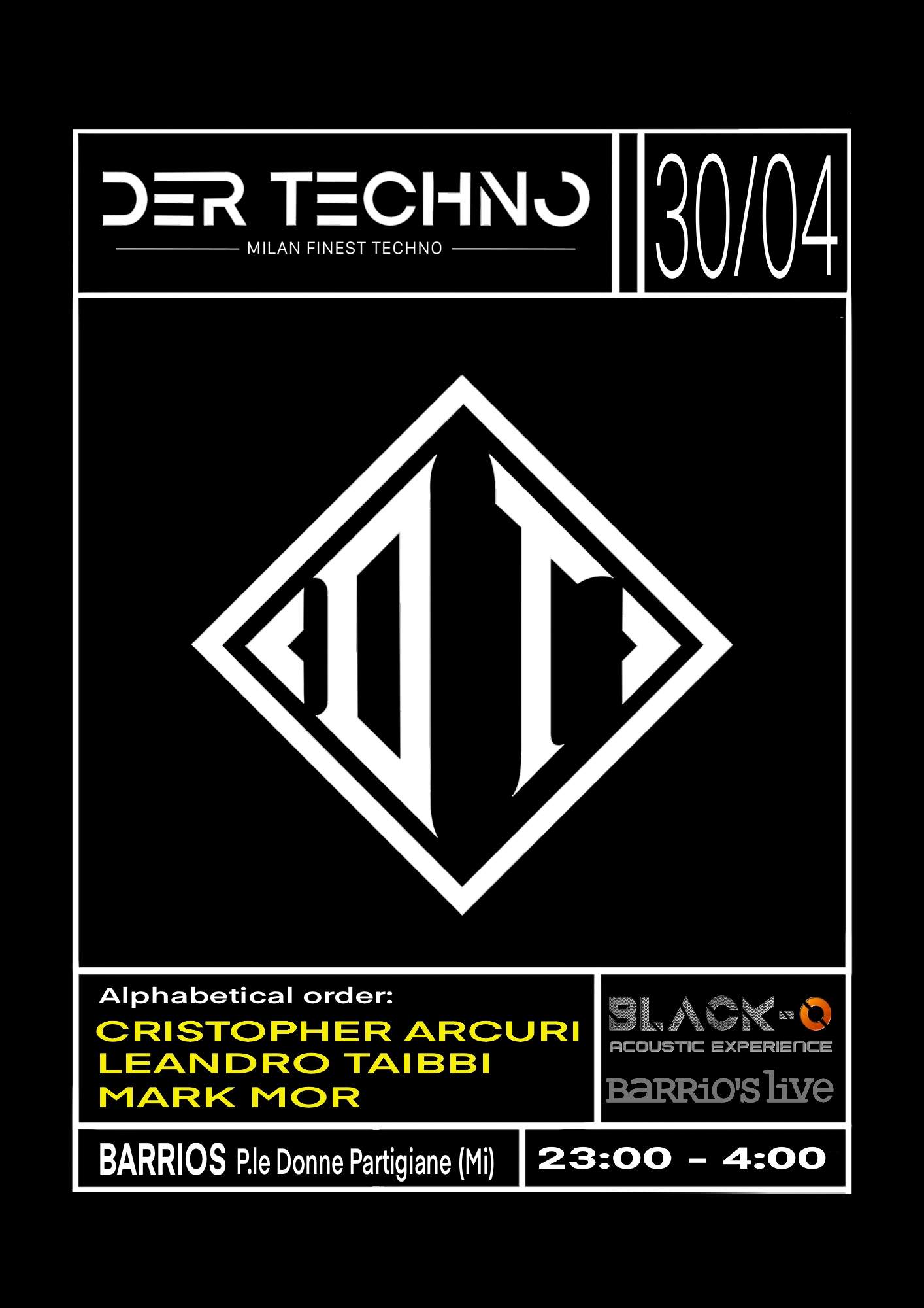 Der Techno - Second Chapter - Hard Techno at Barrio's Live, Milan