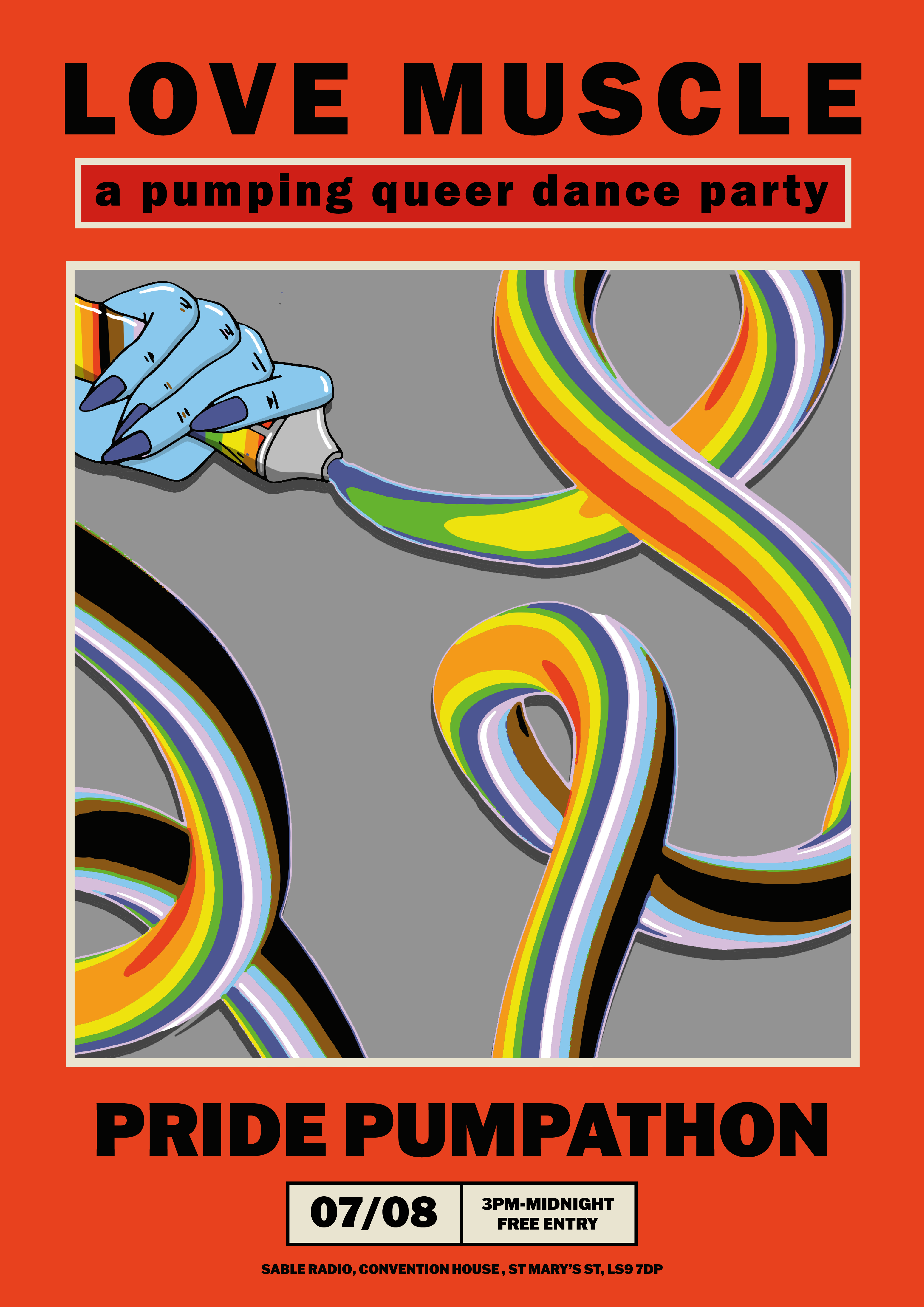 Love Muscle Pride Pumpathon at Sable Radio Car Park, Leeds