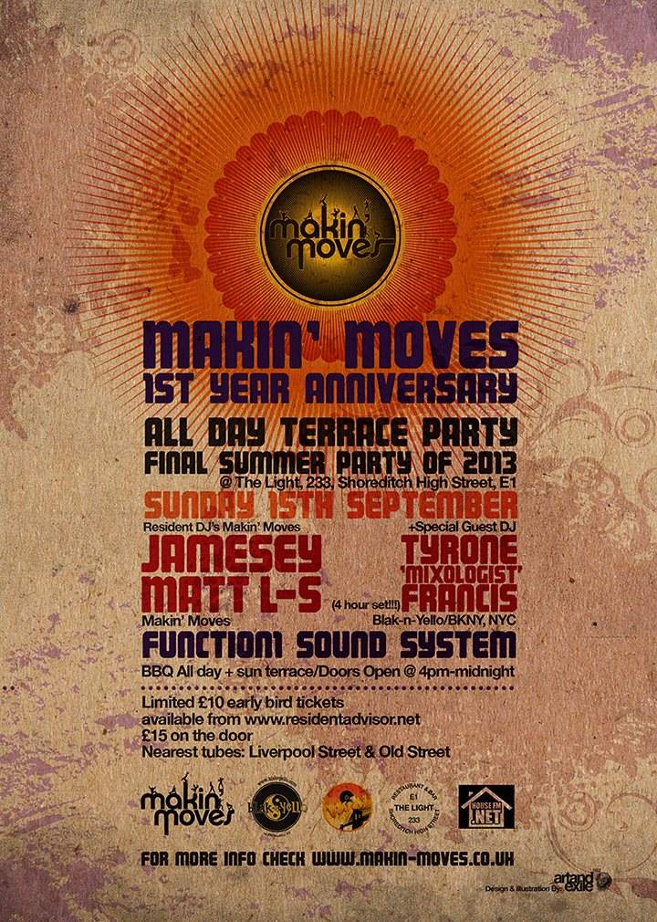 Makin' Moves 1st Year Anniversary wth Tyrone 'Mixologist' Francis at ...