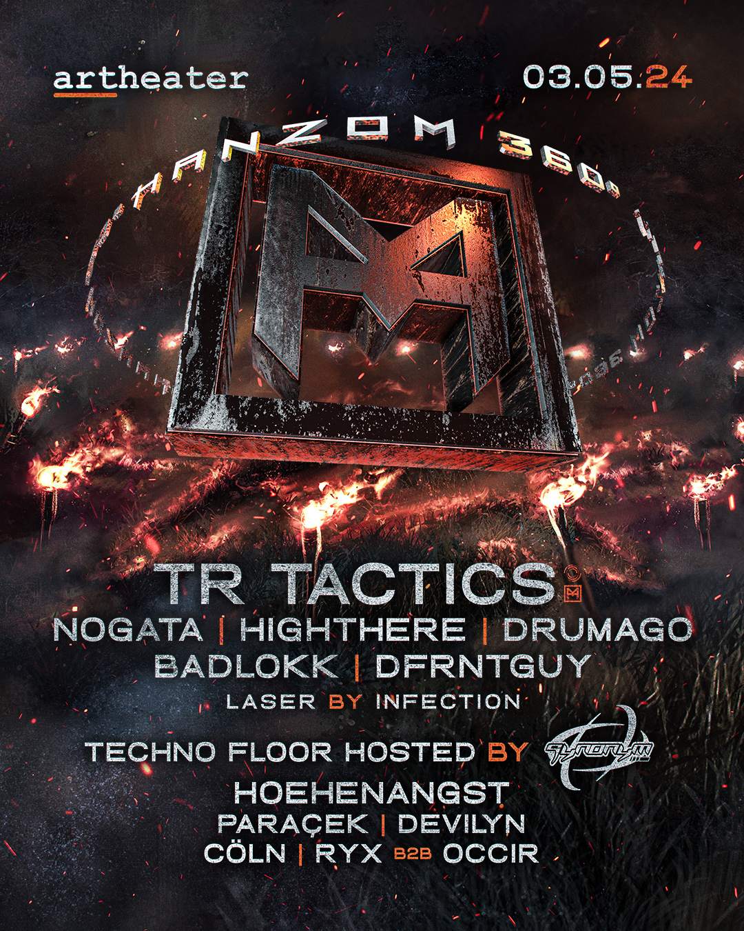 Hanzom 360° with TR Tactics + SYNONYM at Artheater, Cologne