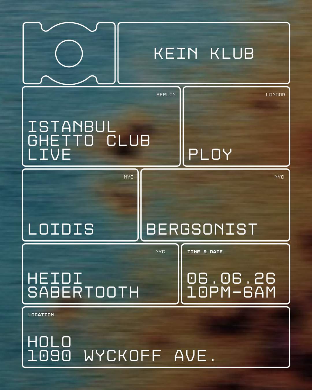 KEIN KLUB at H0L0, New York City
