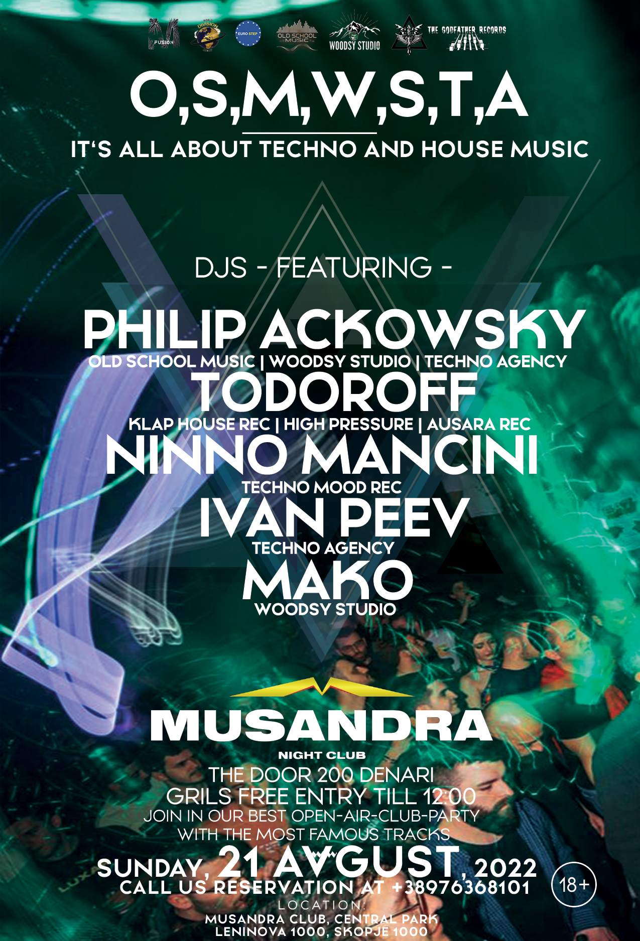 O.S.M.W.S.T.A at Club Musandra, Skopje, Park at Musandra Club, Macedonia