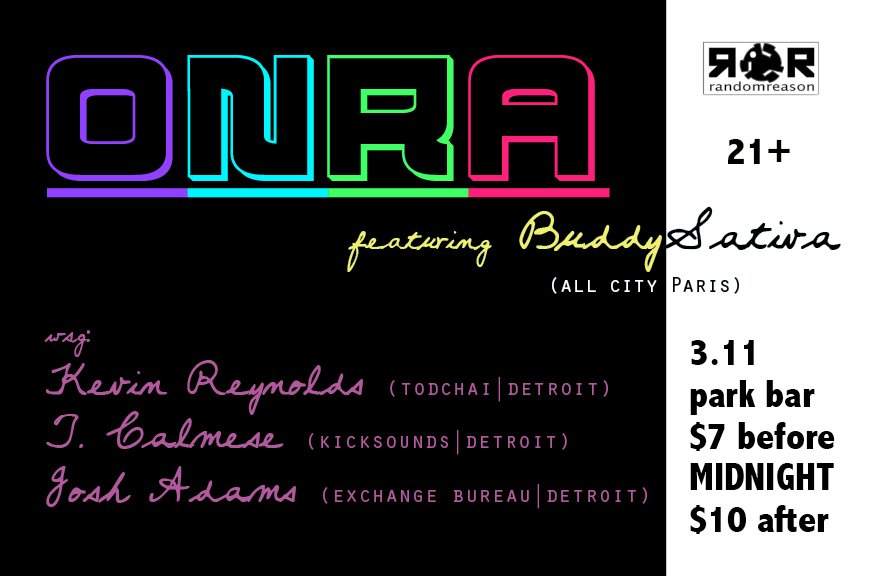Onra feat Buddy Sativa at Park Bar, Detroit