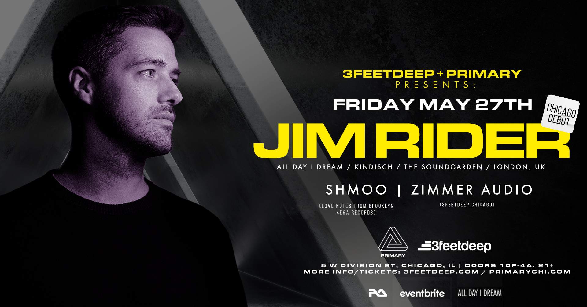 Jim Rider (All Day I Dream - London, UK), + Shmoo (Shfft), Zimmer Audio ...