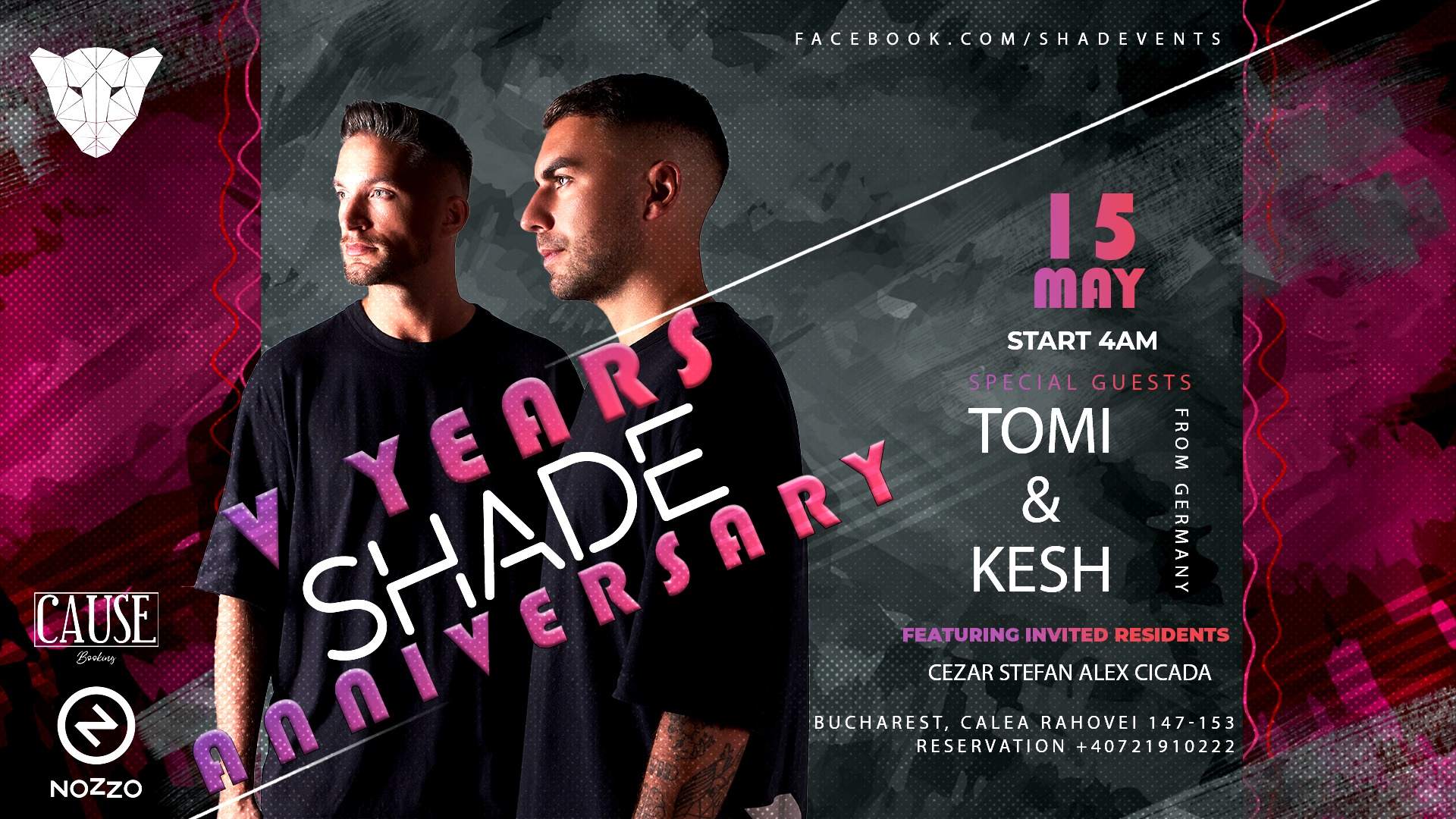 SHADE - 5 YEARS ANNIVERSARY with Tomi & Kesh (DE), Cezar Stefan, Alex ...