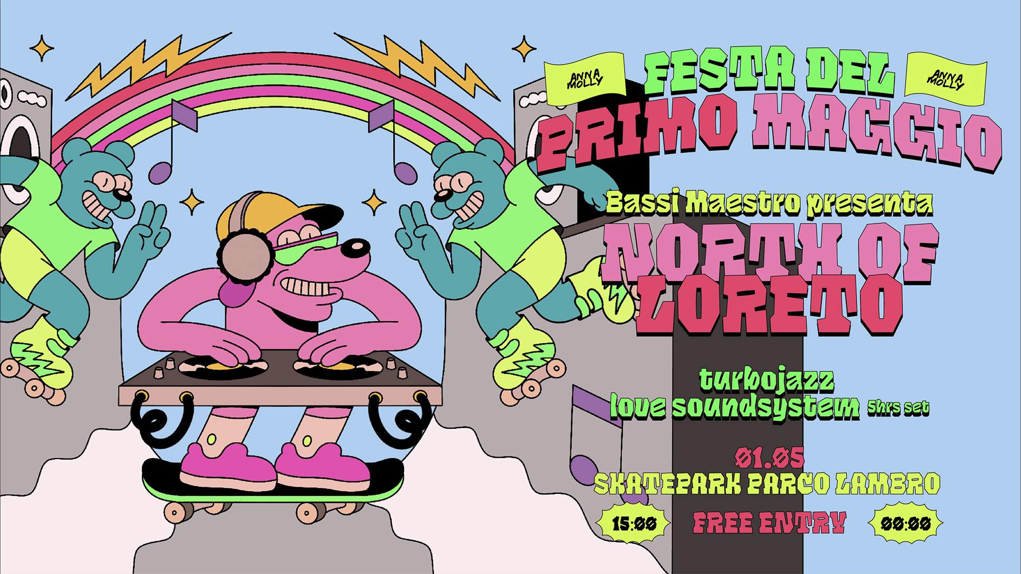 ANNA MOLLY - FESTA DEL PRIMO MAGGIO ALLO SKATEPARK PARCO LAMBRO at TBA ...