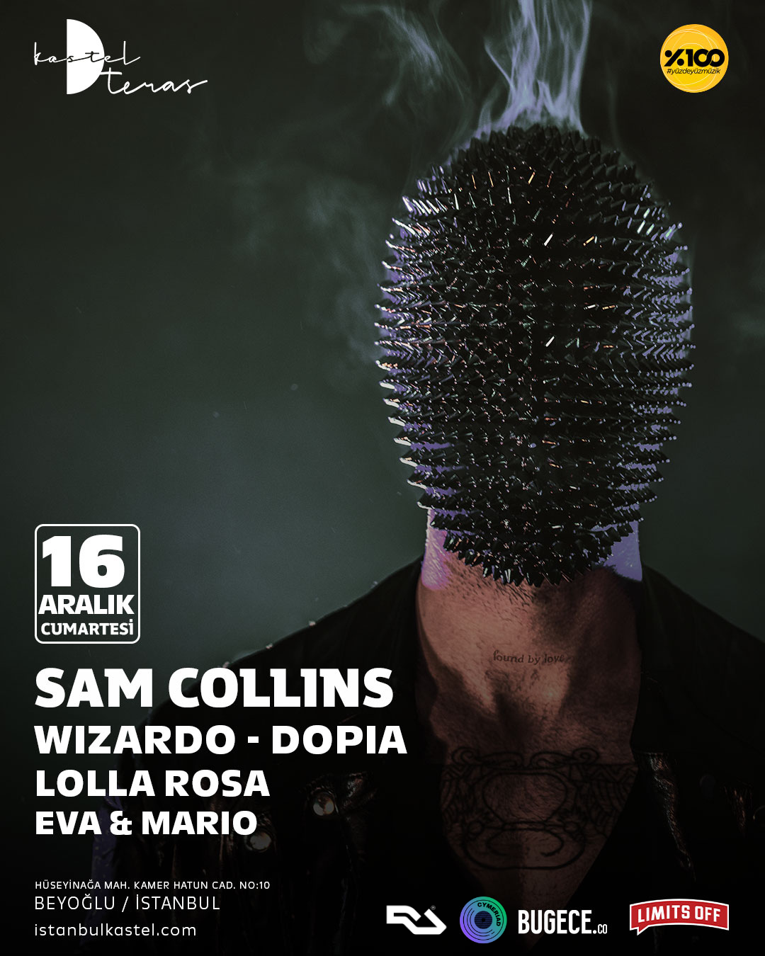 SAM COLLINS bij Kastel, Istanbul