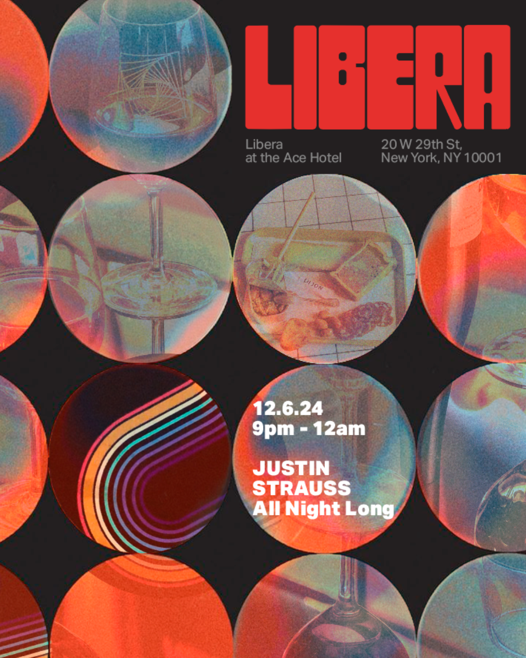 Justin Strauss – All Night Long at Libera, New York City