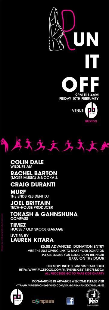 Run It Off (Charity Fund Raiser For Phab Kids) en Plan B, London