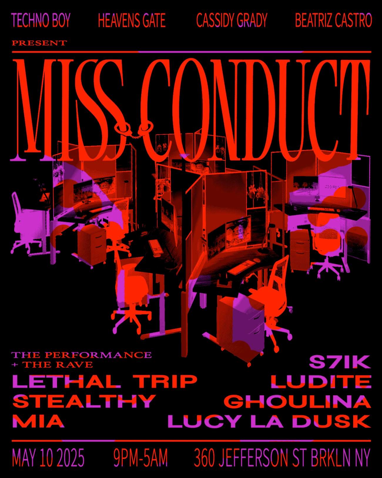 MISS-CONDUCT THE PERFORMANCE - Heavensgate NYC x TECHNO BOY at Absurd ...