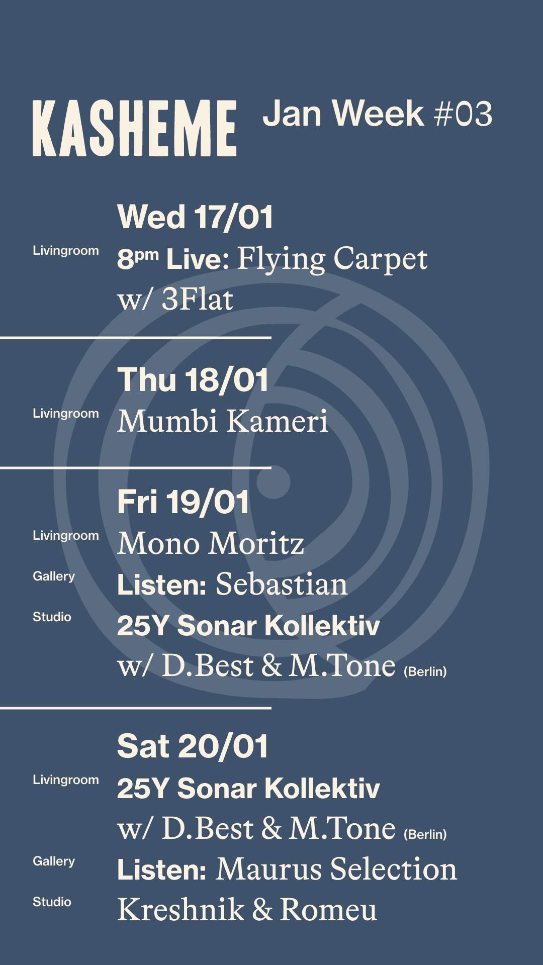 The Space In Between - 25 Years of Sonar Kollektiv Records at Kasheme ...