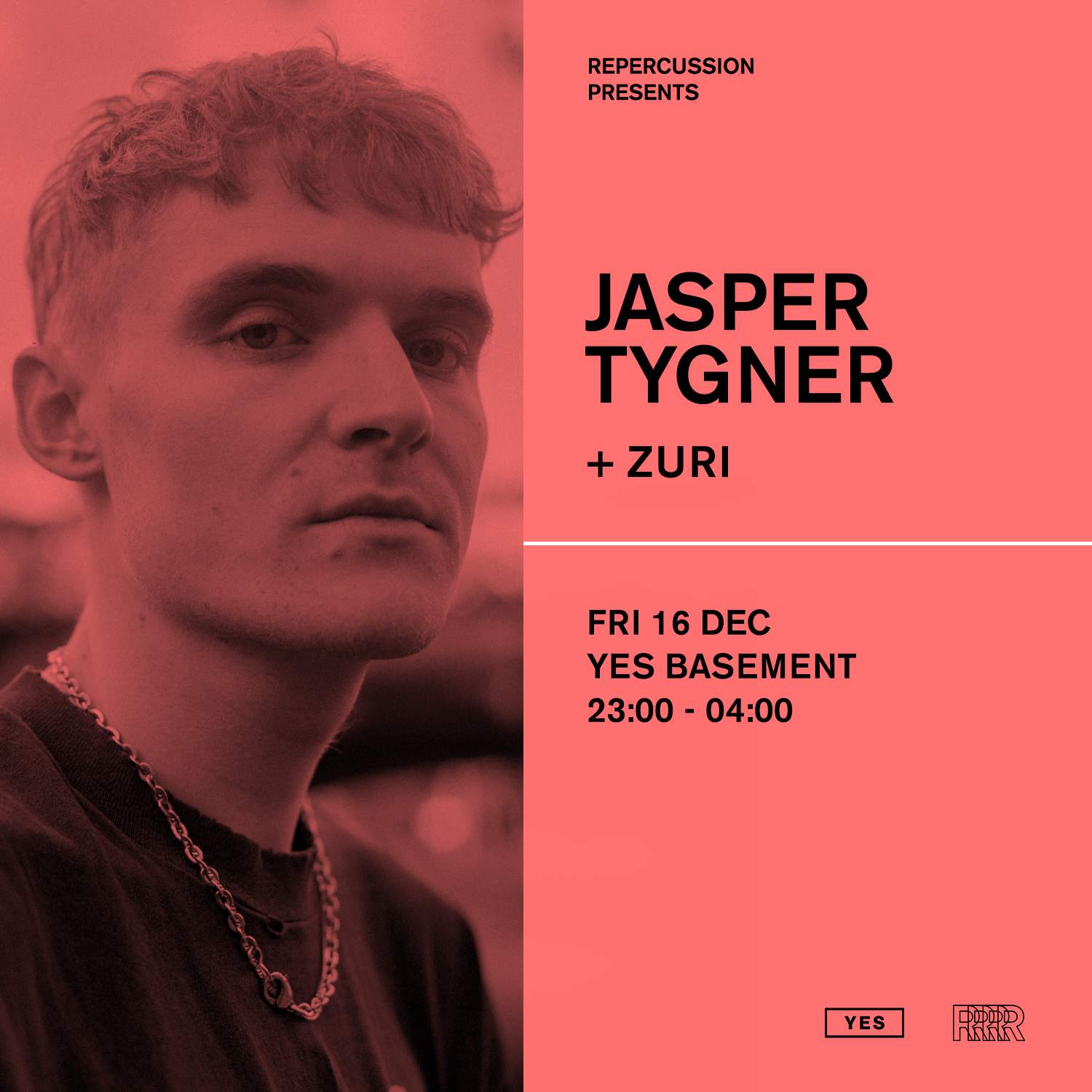 Repercussion presents: Jasper Tygner at Yes, Manchester
