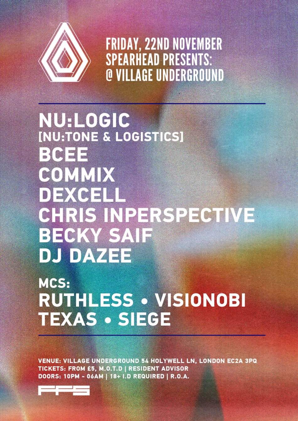 Spearhead presents - Nu:Logic, BCee, Commix, Dexcell at Village ...