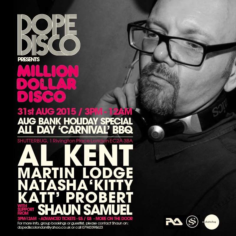 Dope Disco with Special Guest Al Kent at Shutterbug, London