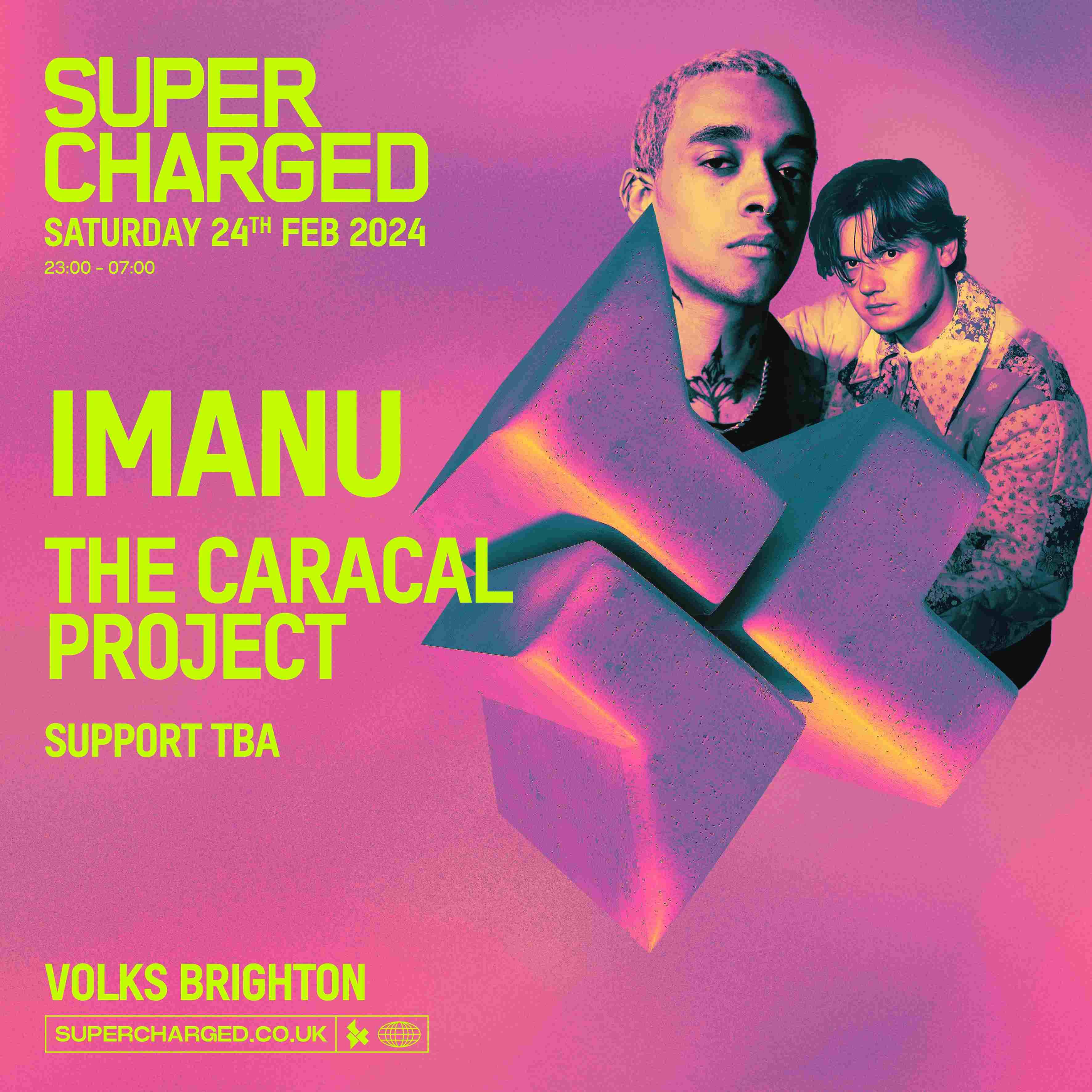 SuperCharged presents Imanu & THE CARACAL PROJECT at Volks, Brighton