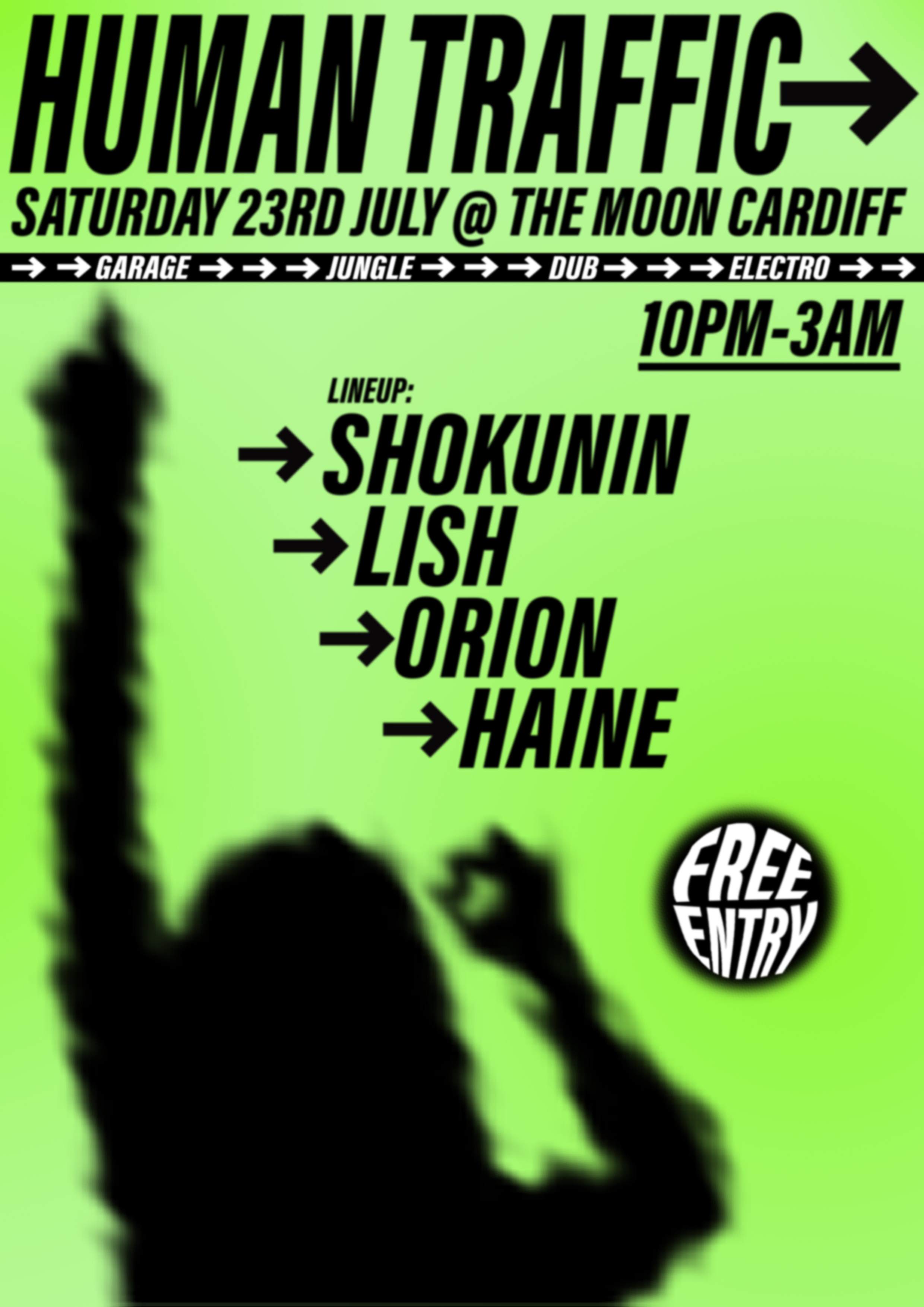 HUMAN TRAFFIC en The Moon Club, Cardiff