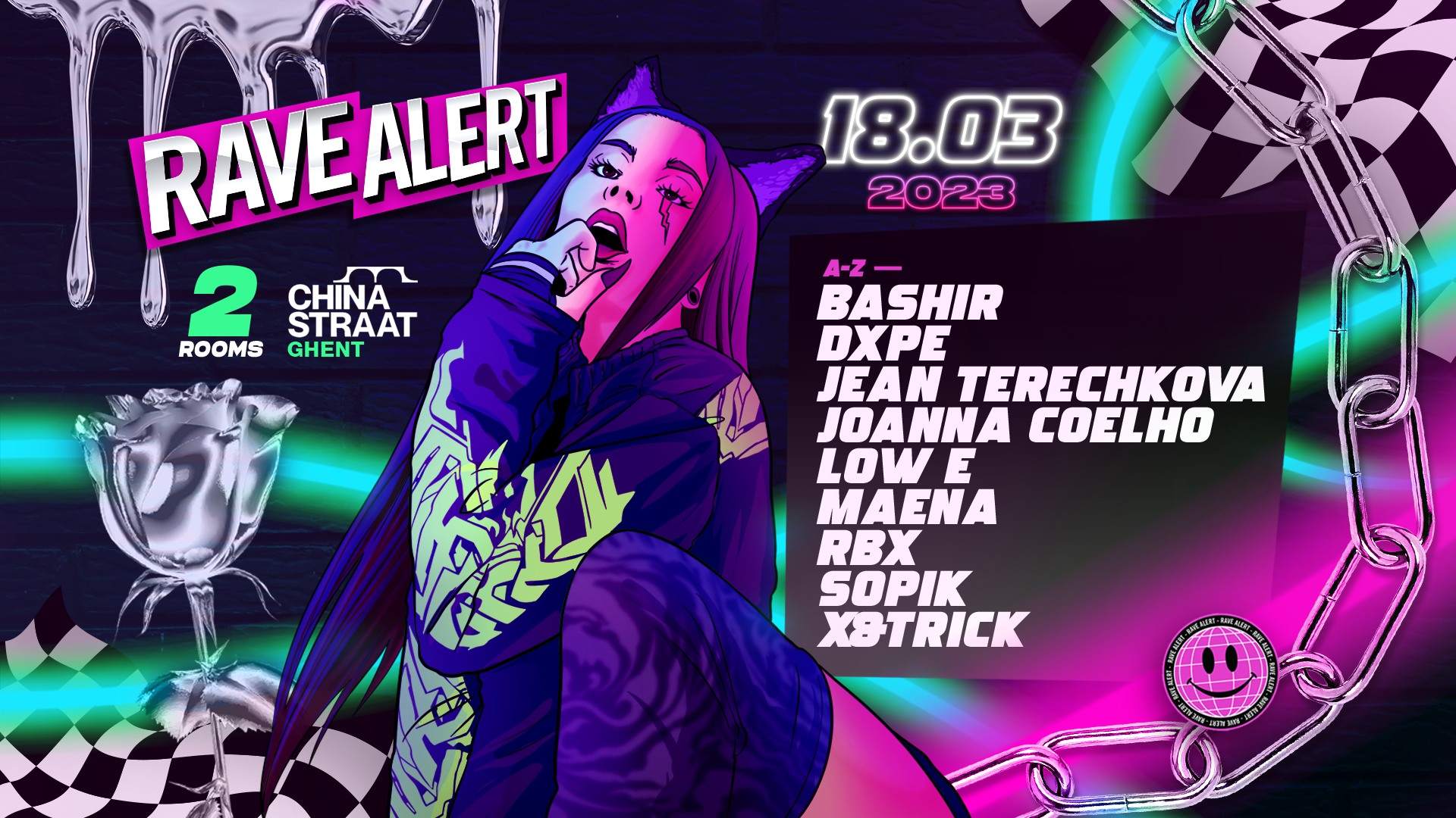 RAVE ALERT at Chinastraat, Ghent
