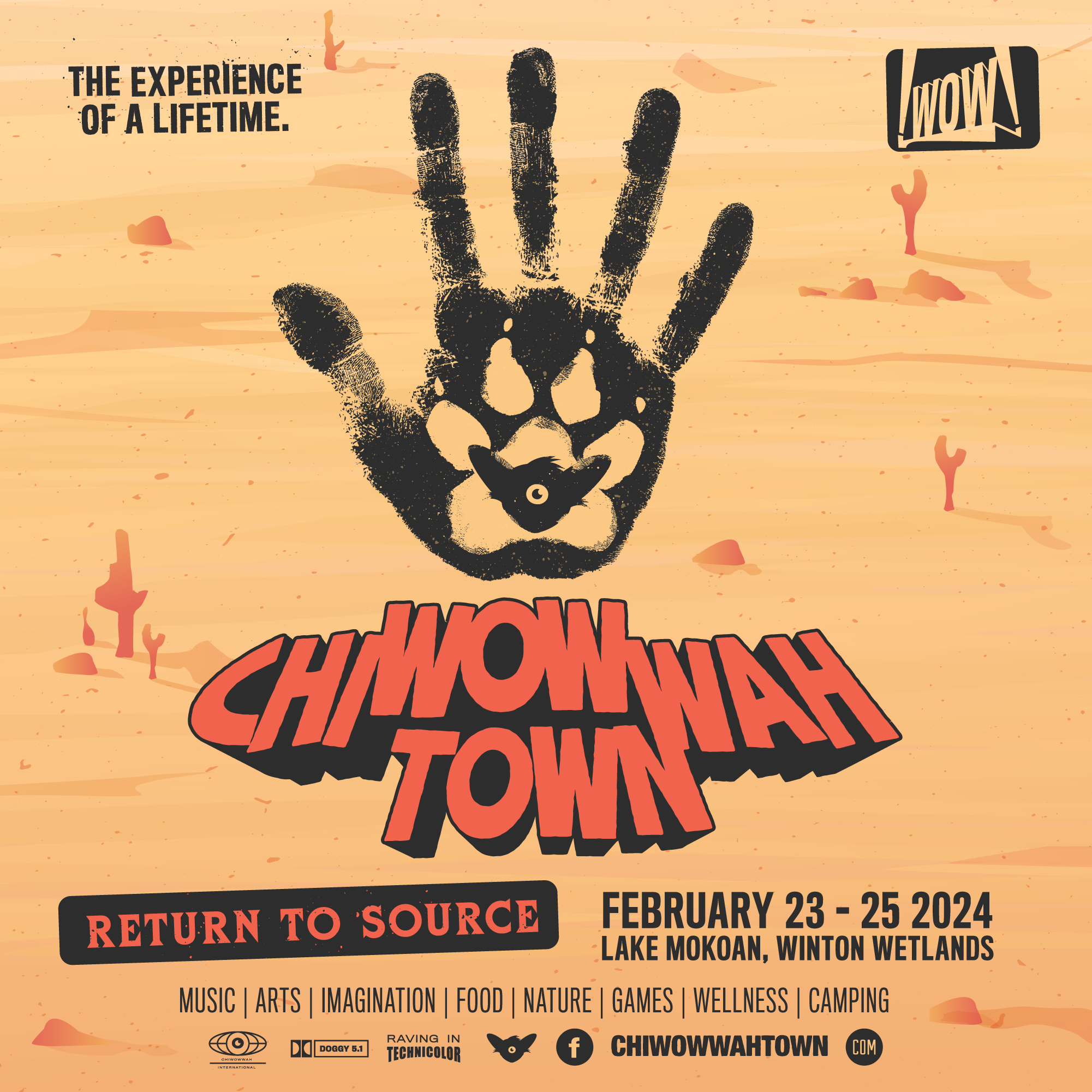 CHI WOW WAH TOWN - 2024 at Winton Wetlands, Lake Mokoan, Victoria