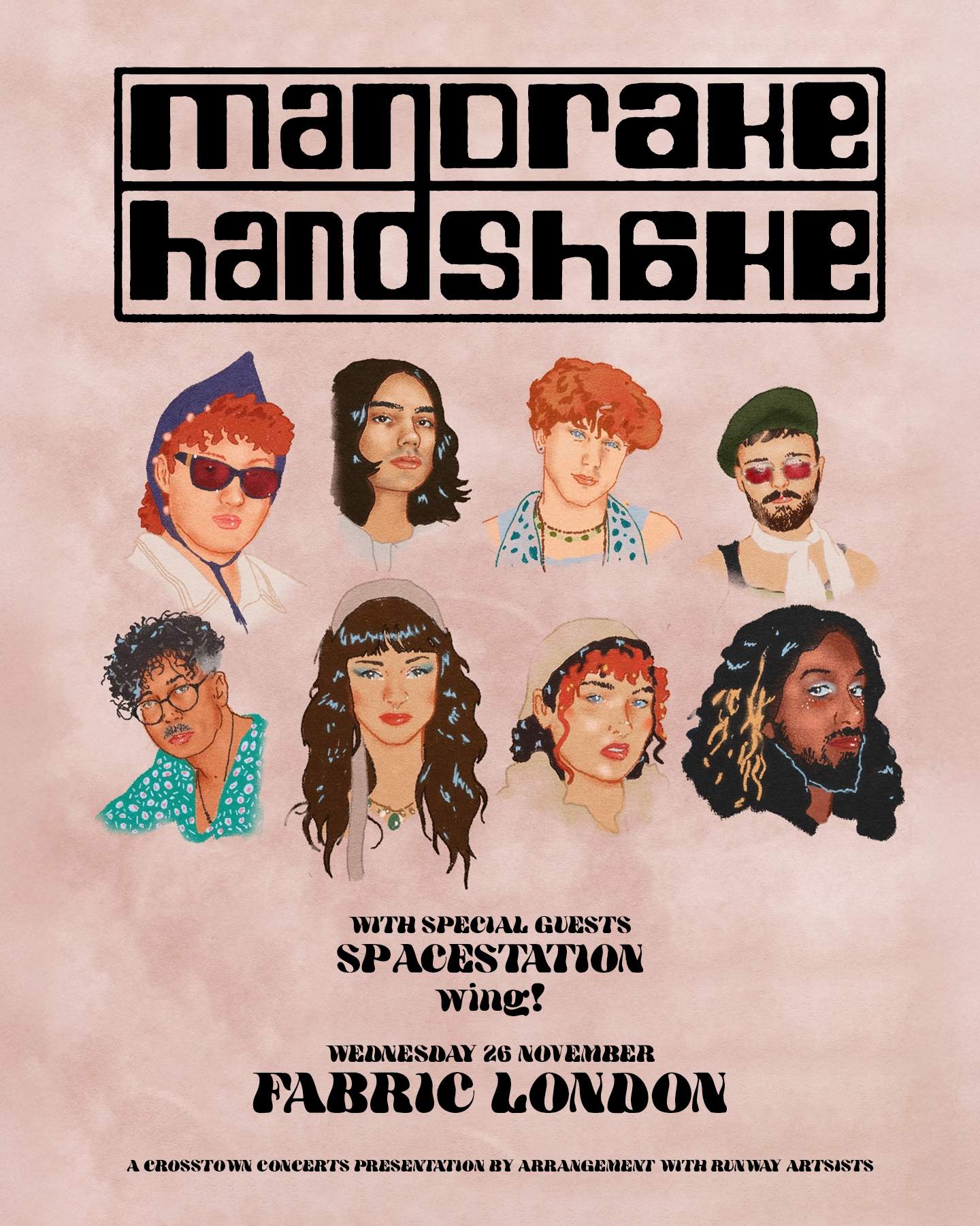 Mandrake Handshake with Special Guests SPACESTATION, wing at fabric, London