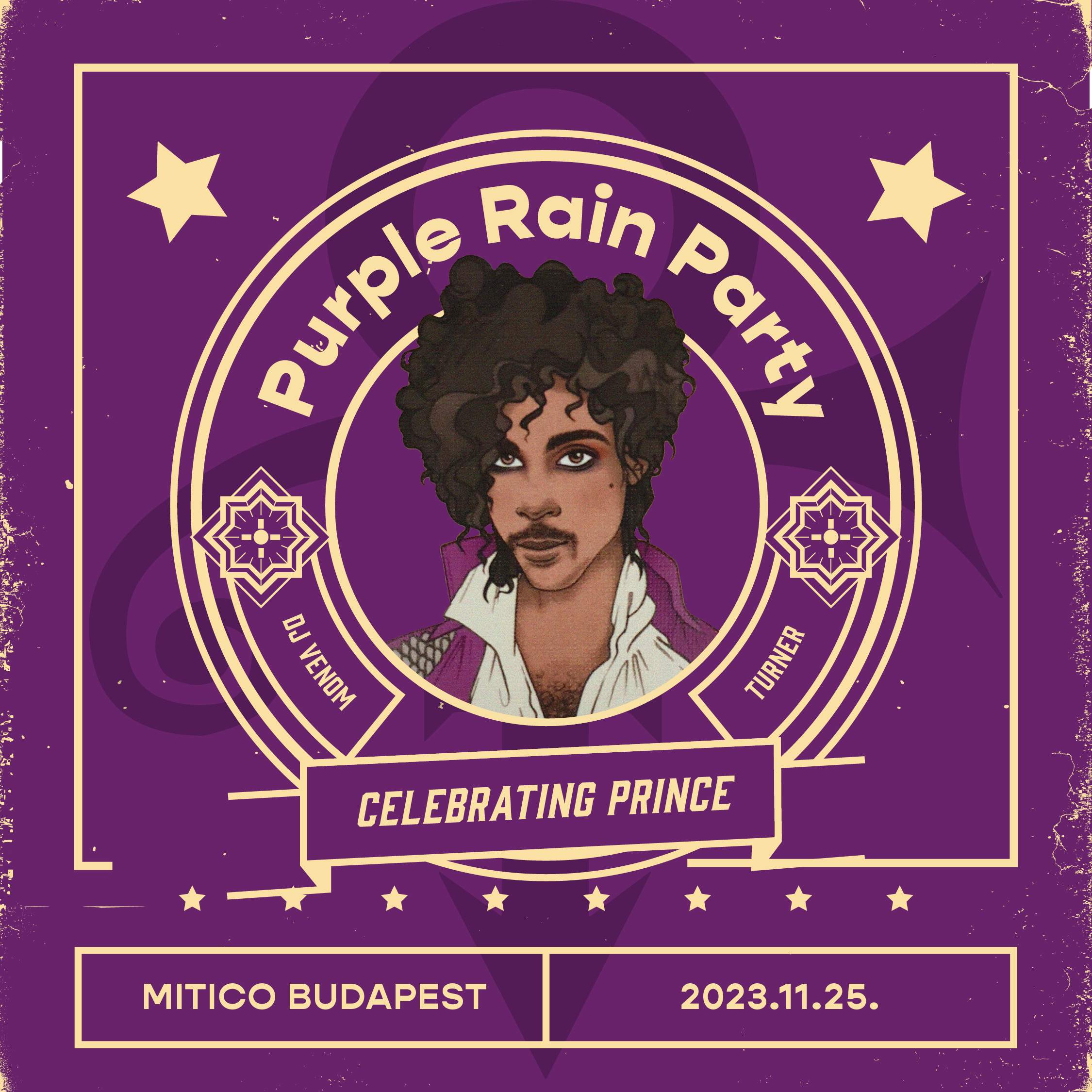 Purple Rain Party - Turner & Dj Venom - Celebrating Prince at Mitico ...