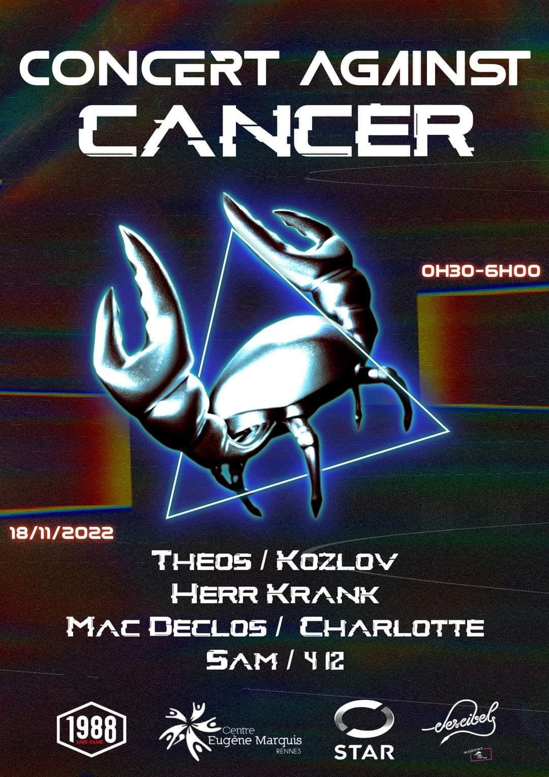 Concert Against Cancer at 1988 Live Club, Rennes