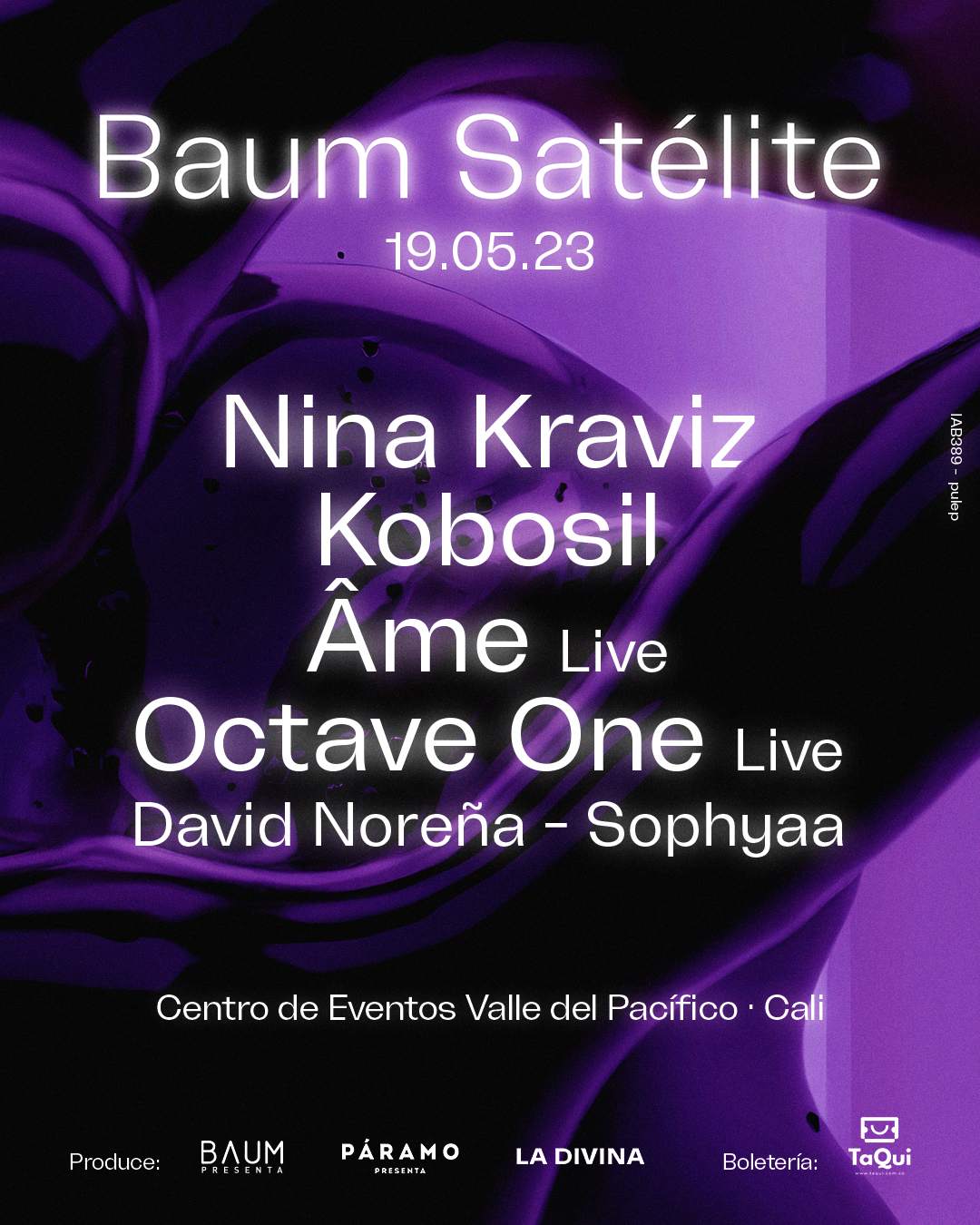 Baum Satélite en Cali: Nina Kraviz, Kobosil, Âme (Live), Octave One ...