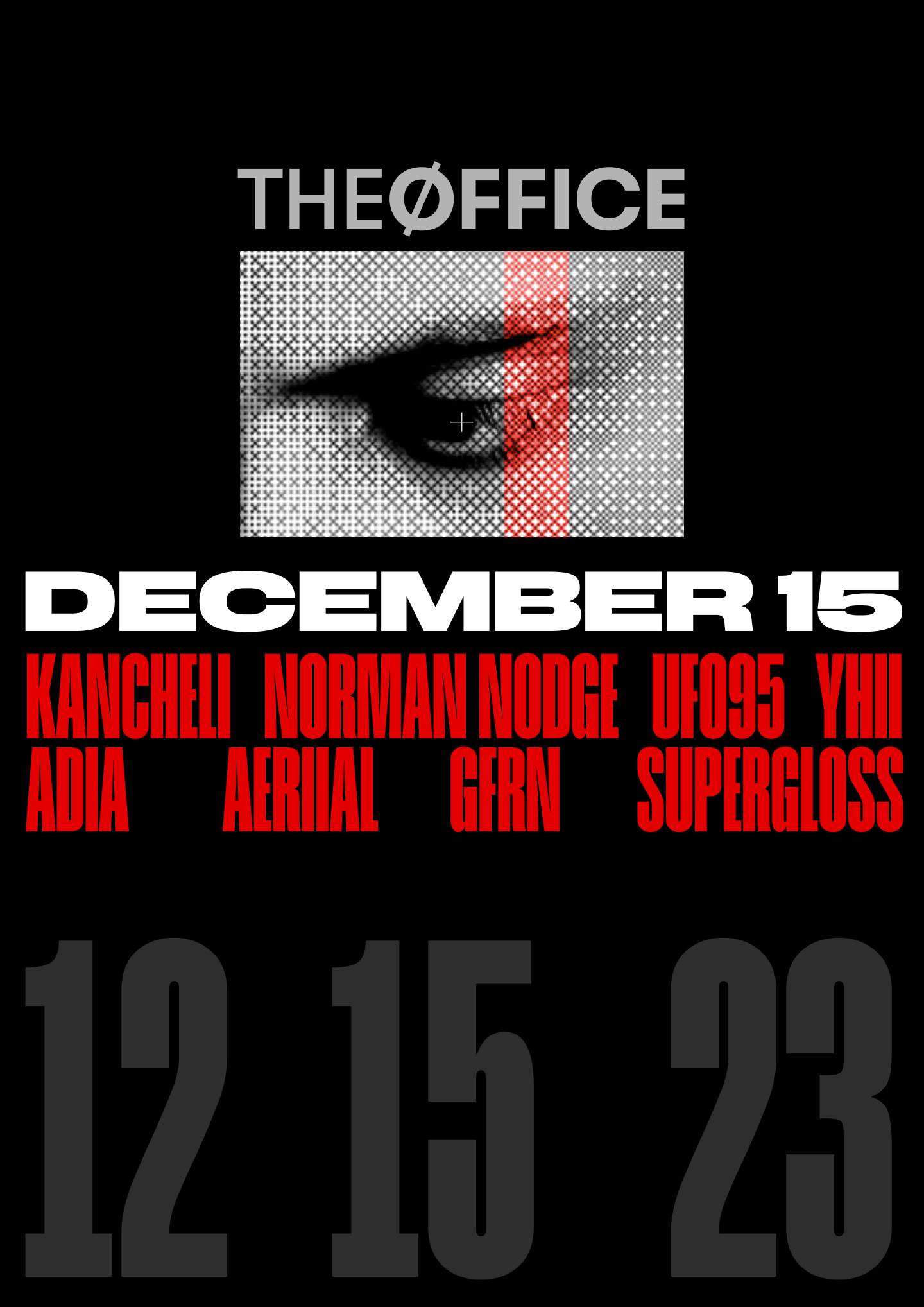 Clubnight with Supergloss, UFO95, Norman Nodge, Kancheli, ADIA, Yhii ...