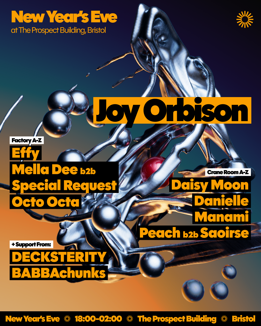 NYE: Joy Orbison & Friends at The Prospect Building at The Prospect ...