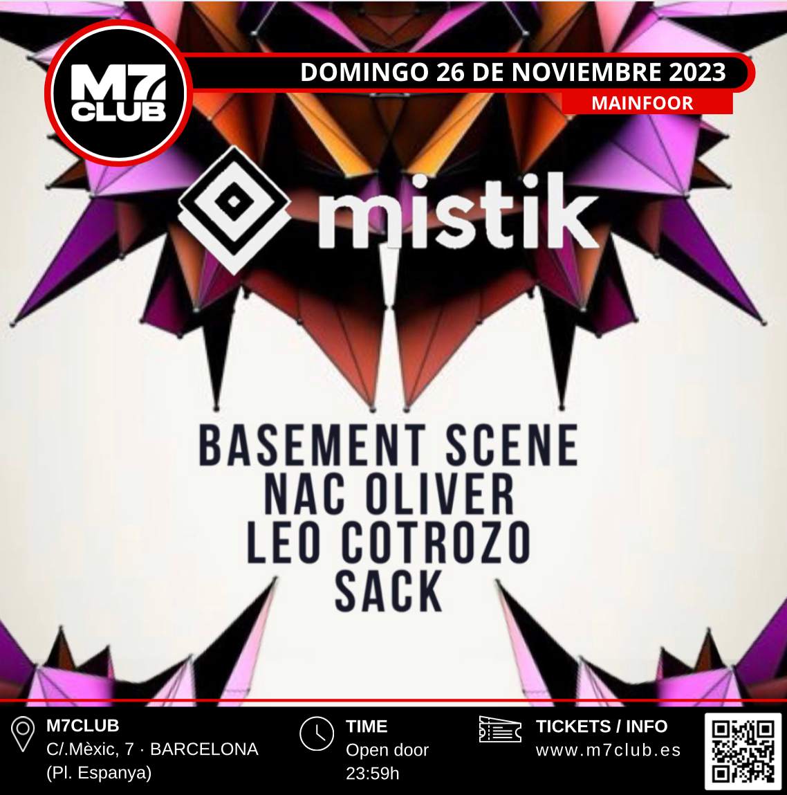 MISTIK [Basement Scene, NAC Oliver, Leo Cotrozo & SACK] at M7 Club ...