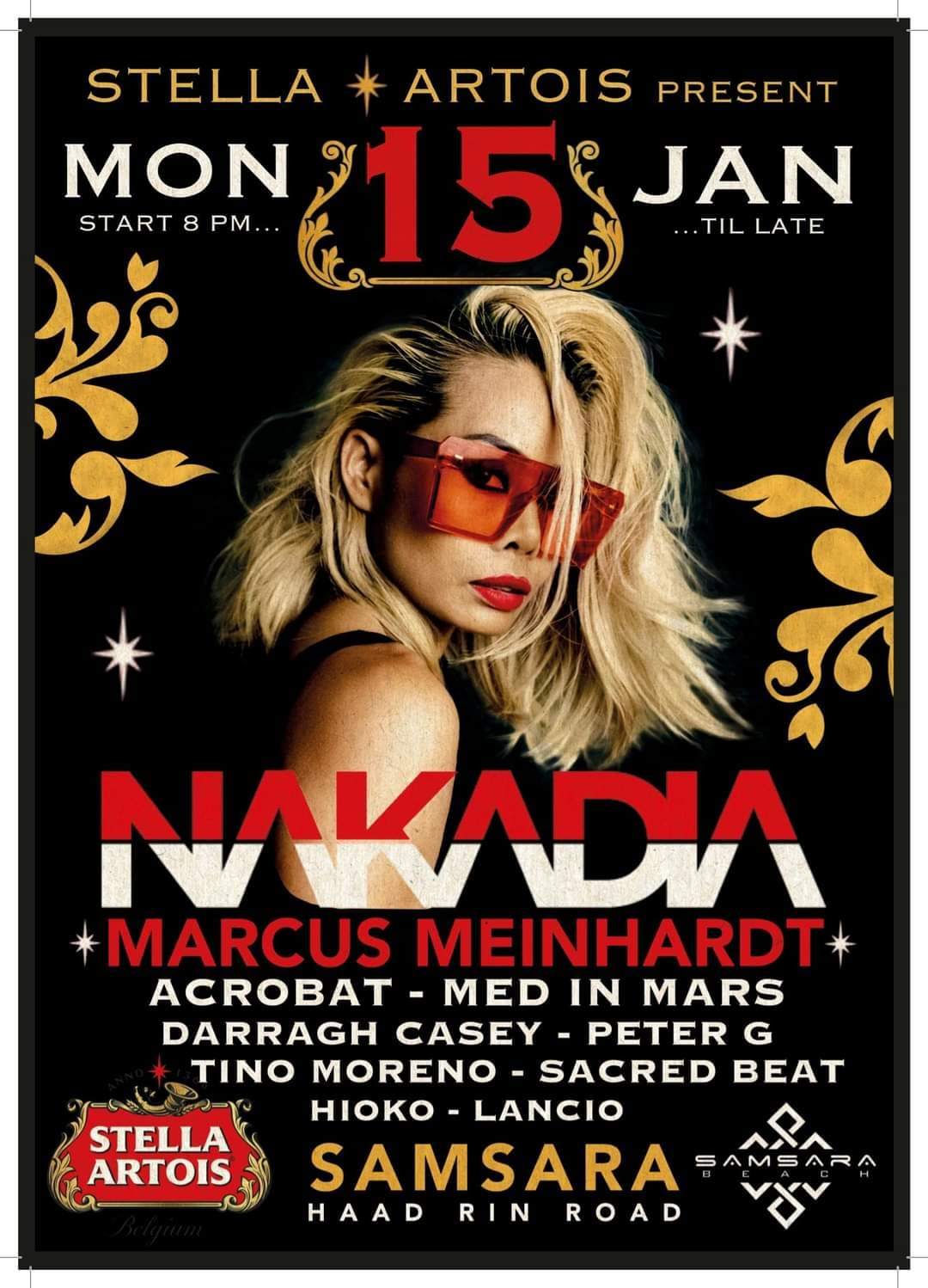 Nakadia back on Koh Phangan at Samsara Beach Club, Thailand