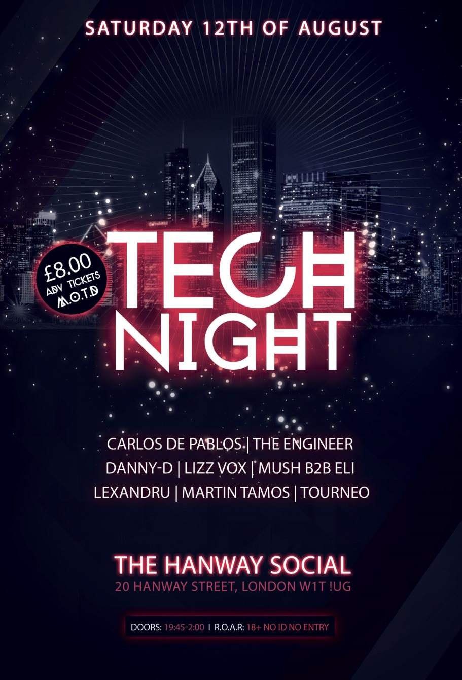 Tech Night em The Hanway Social Club, London