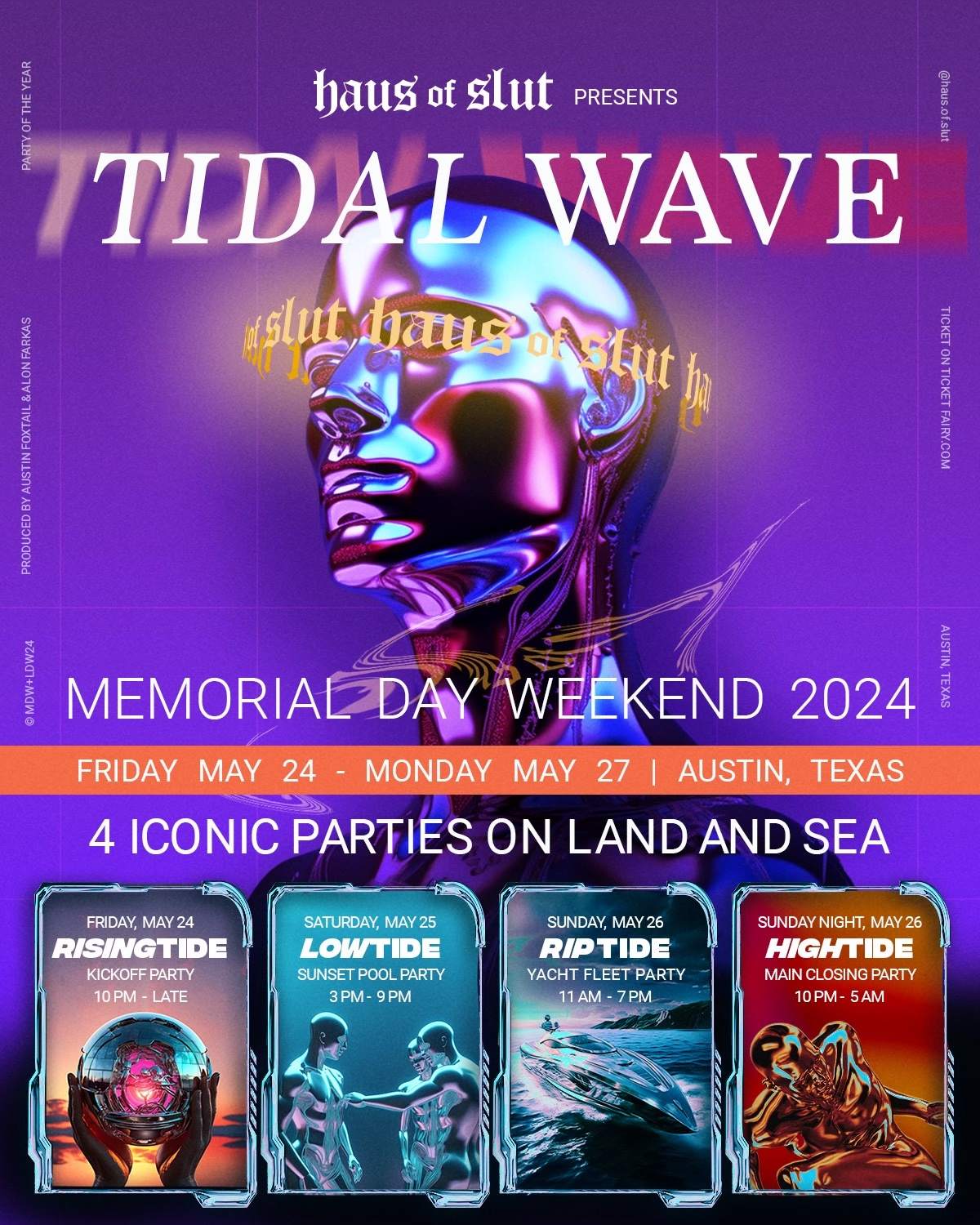 Haus of Slut presents: TIDAL WAVE - RIPTIDE (Yacht Fleet Party on Lake ...