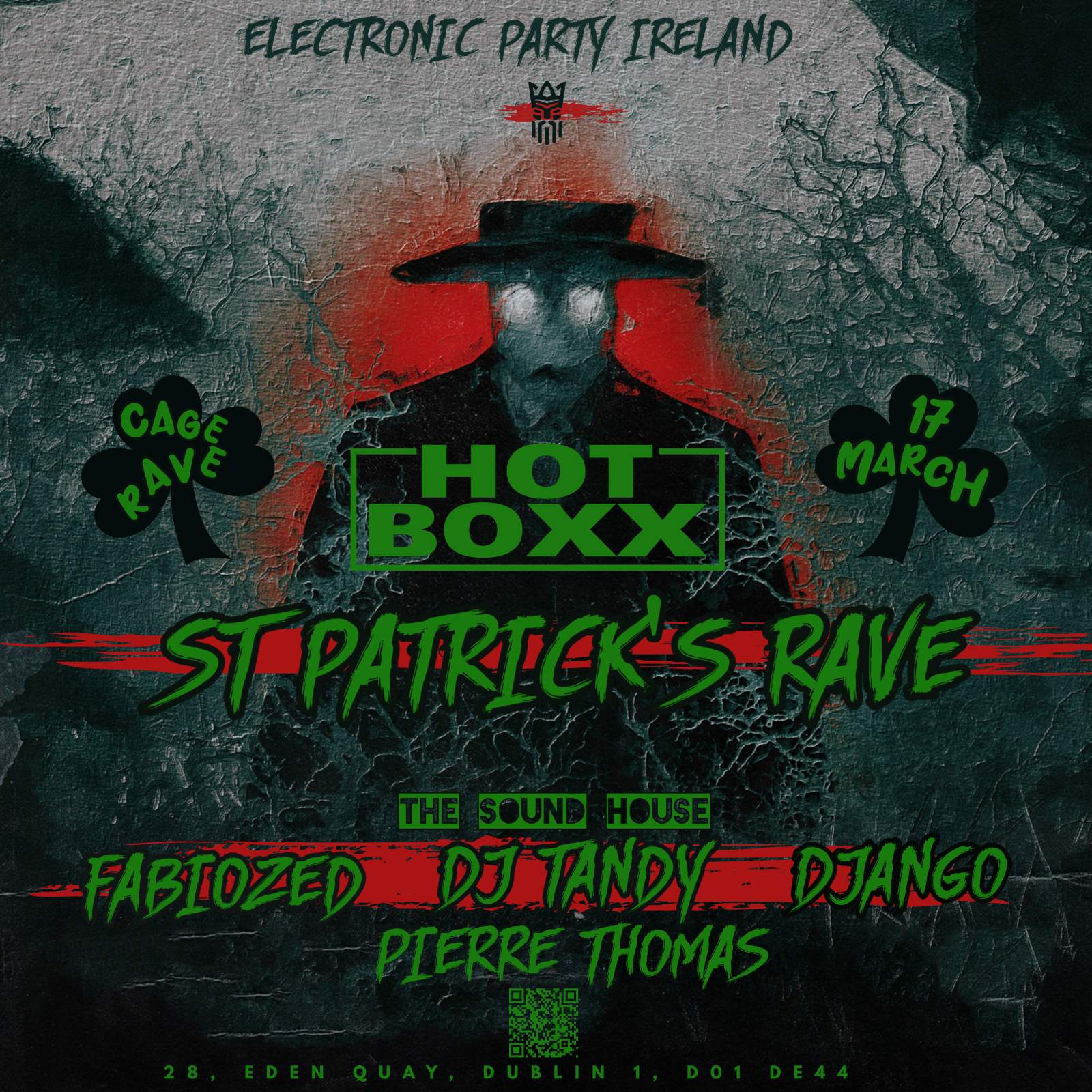 HOTBOXX: St Patrick's Day Techno Cage Rave at The Sound House, Dublin