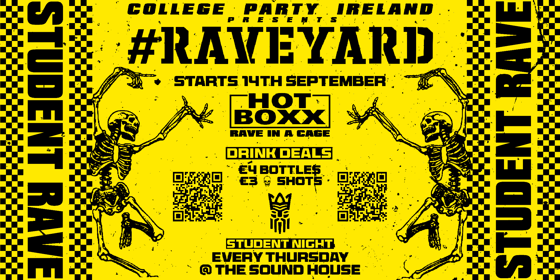 #RAVEYARD - Student Techno Cage Rave at The Sound House, Dublin